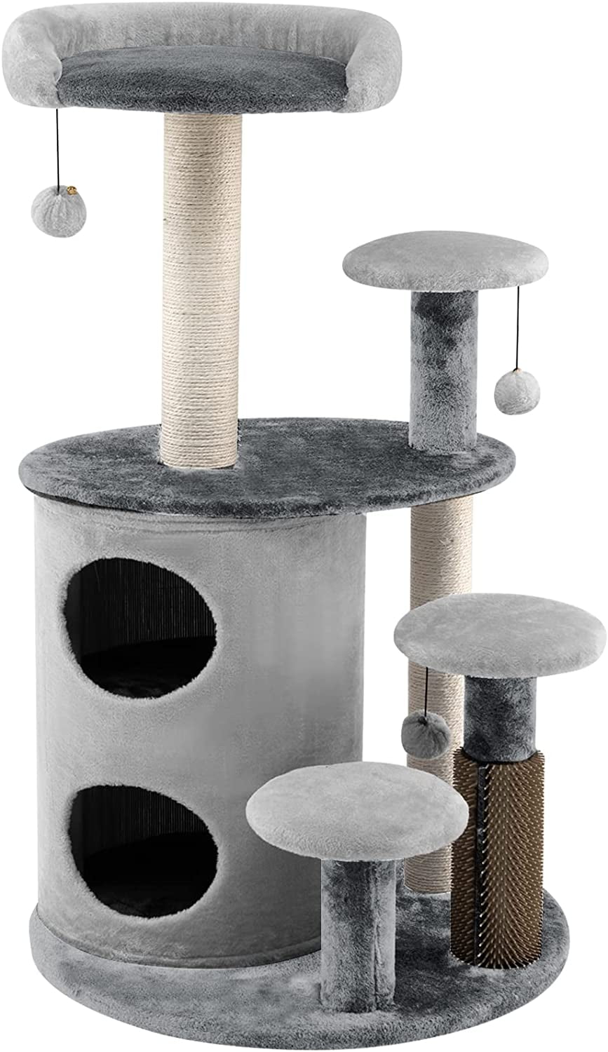 PETSITE 40 Inch Cat Tree for Indoor Cats, Multi-Level Cat Tower with 2 ...