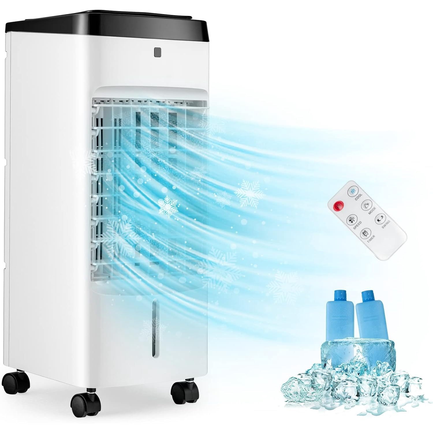 PETSITE Evaporative Air Cooler, Cold Air Cooling Fan with Remote ...