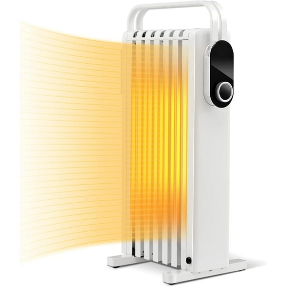 Libra Oil Filled Radiator Heater, 1500W Portable Space Heater with ...