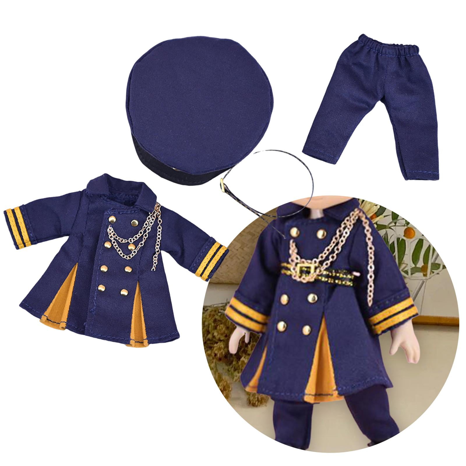 PETSOLA 1/12 Doll Clothes and Accessories,Doll Uniform Coat Set ...
