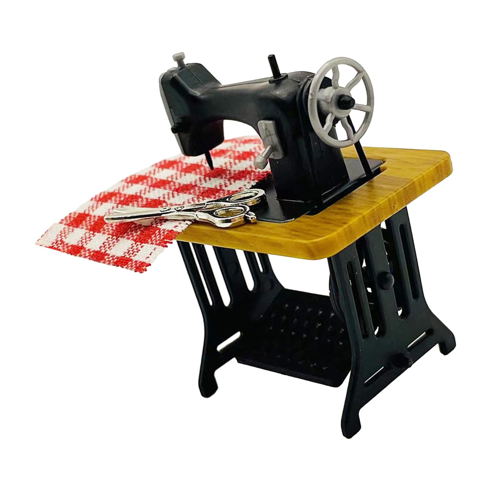 PETSOLA 1:12 Scale Dollhouse Sewing Machine Holidays Gift Decorative ...