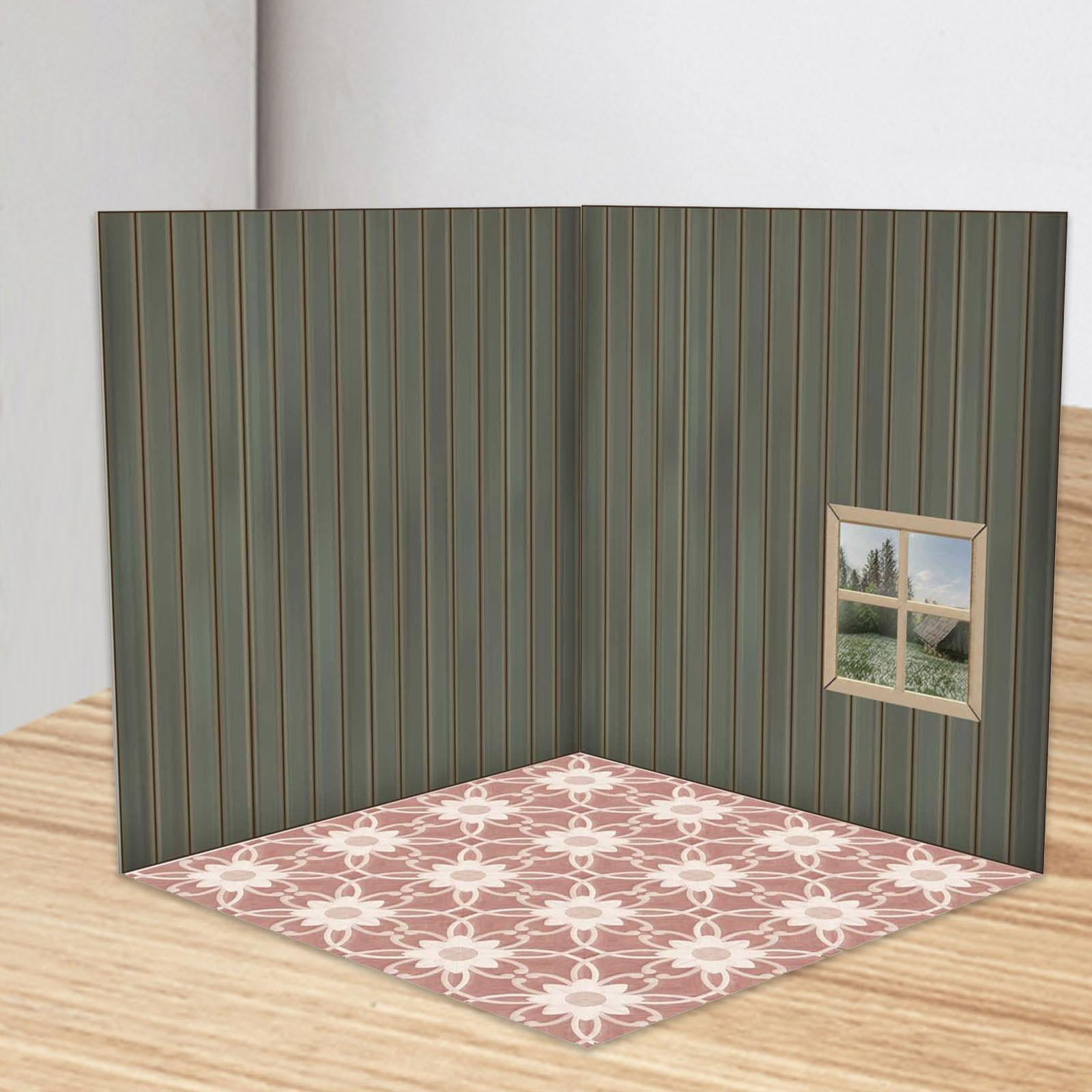 PETSOLA 1:6 Scale Backdrop Scene, Simulation Parking Background Diorama ...