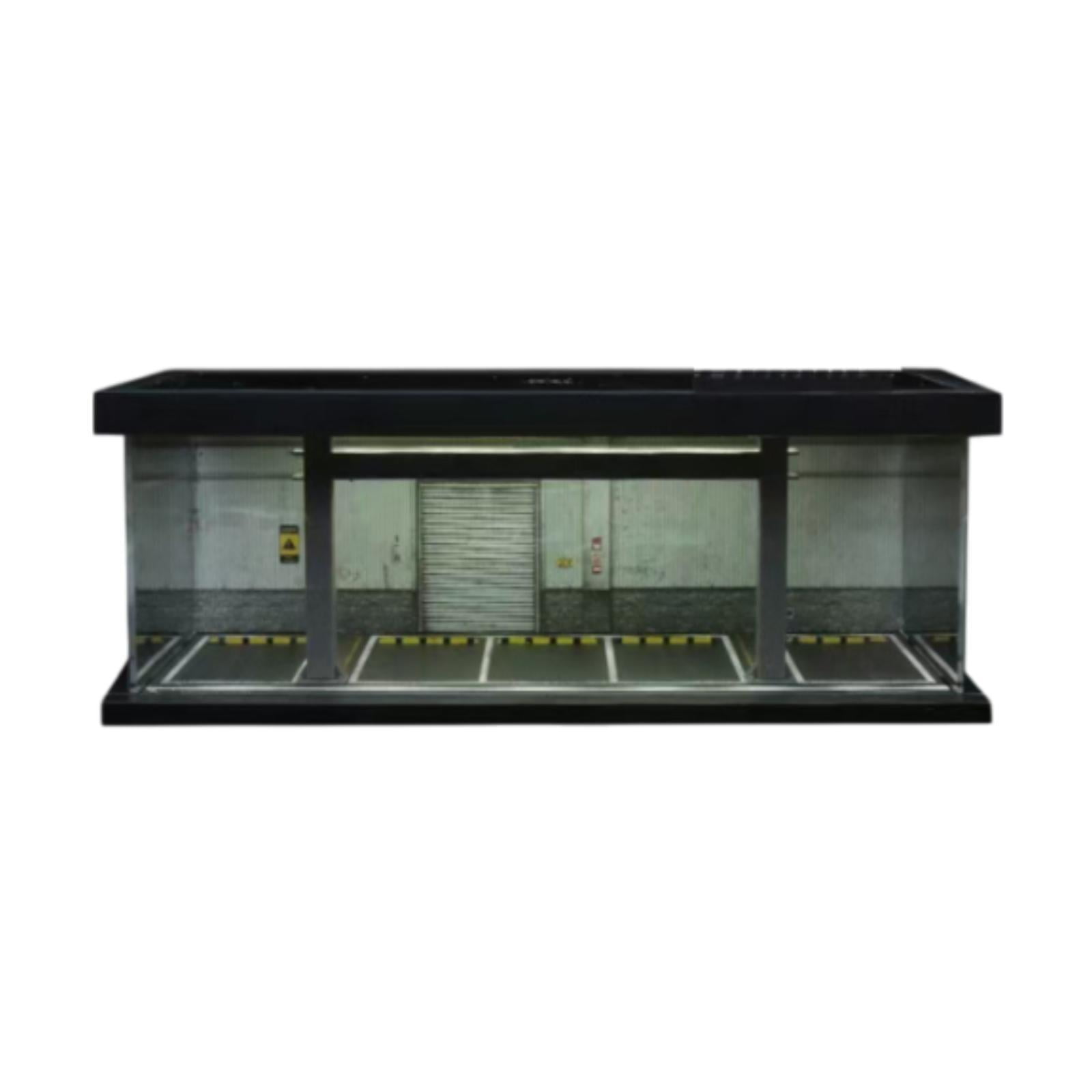 PETSOLA 1/64 Garage Display Case , Storage Box, Scenery Diorama Parking ...