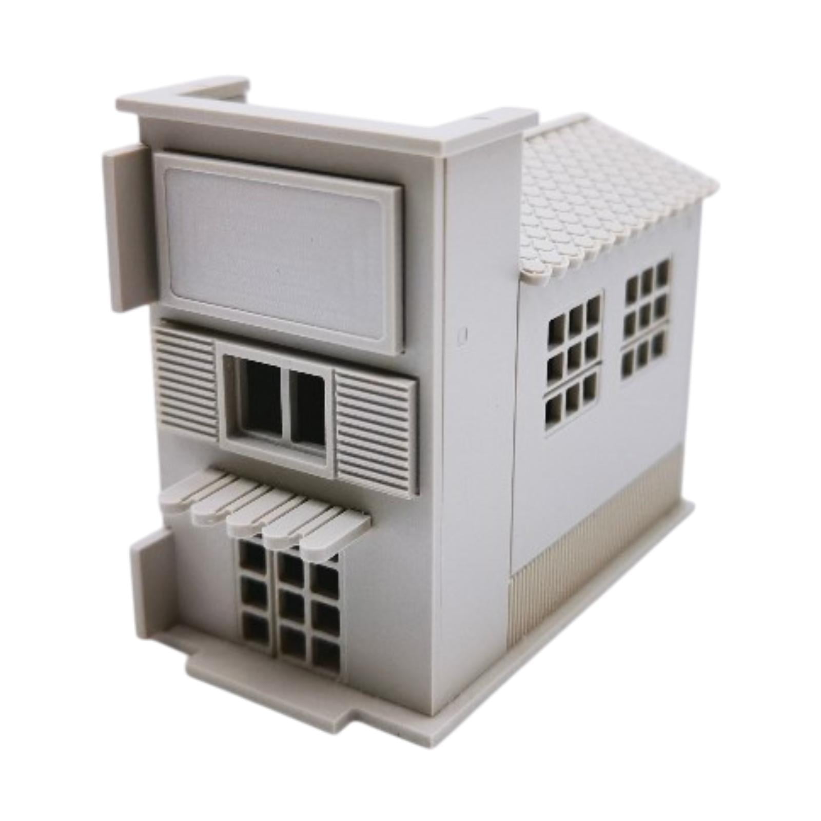PETSOLA 1:87 Japanese Building Model Kits Residential Modern House ...
