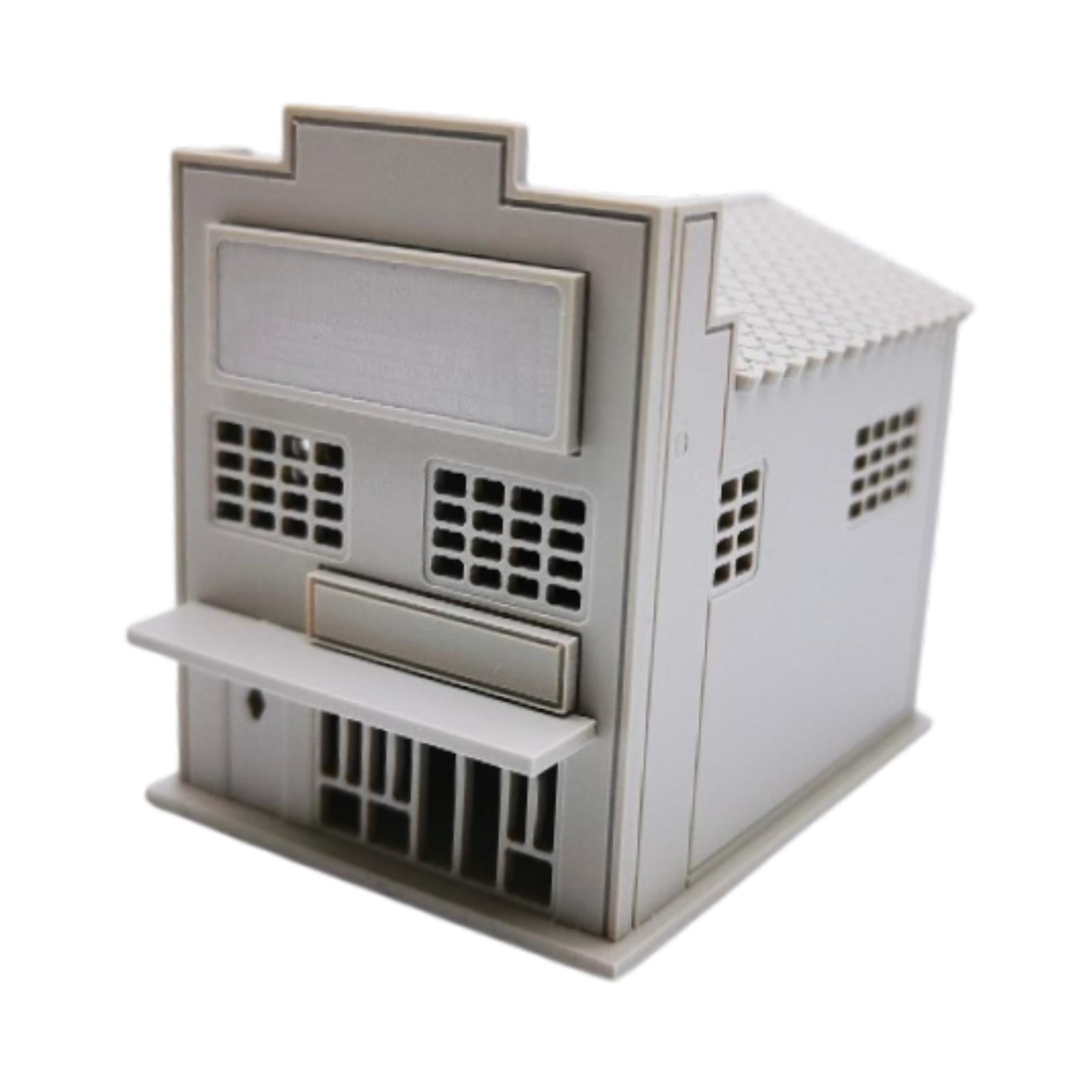 PETSOLA 1:87 Japanese Building Model Kits Residential Modern House ...