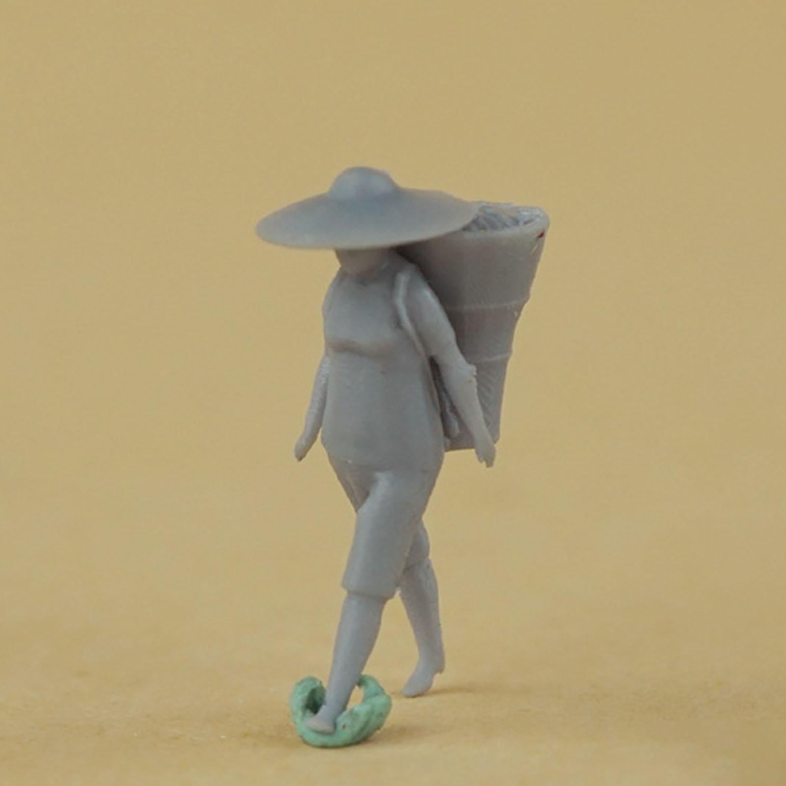PETSOLA 1:87 Scale Farmer Figures, Character Model Photography Prop ...