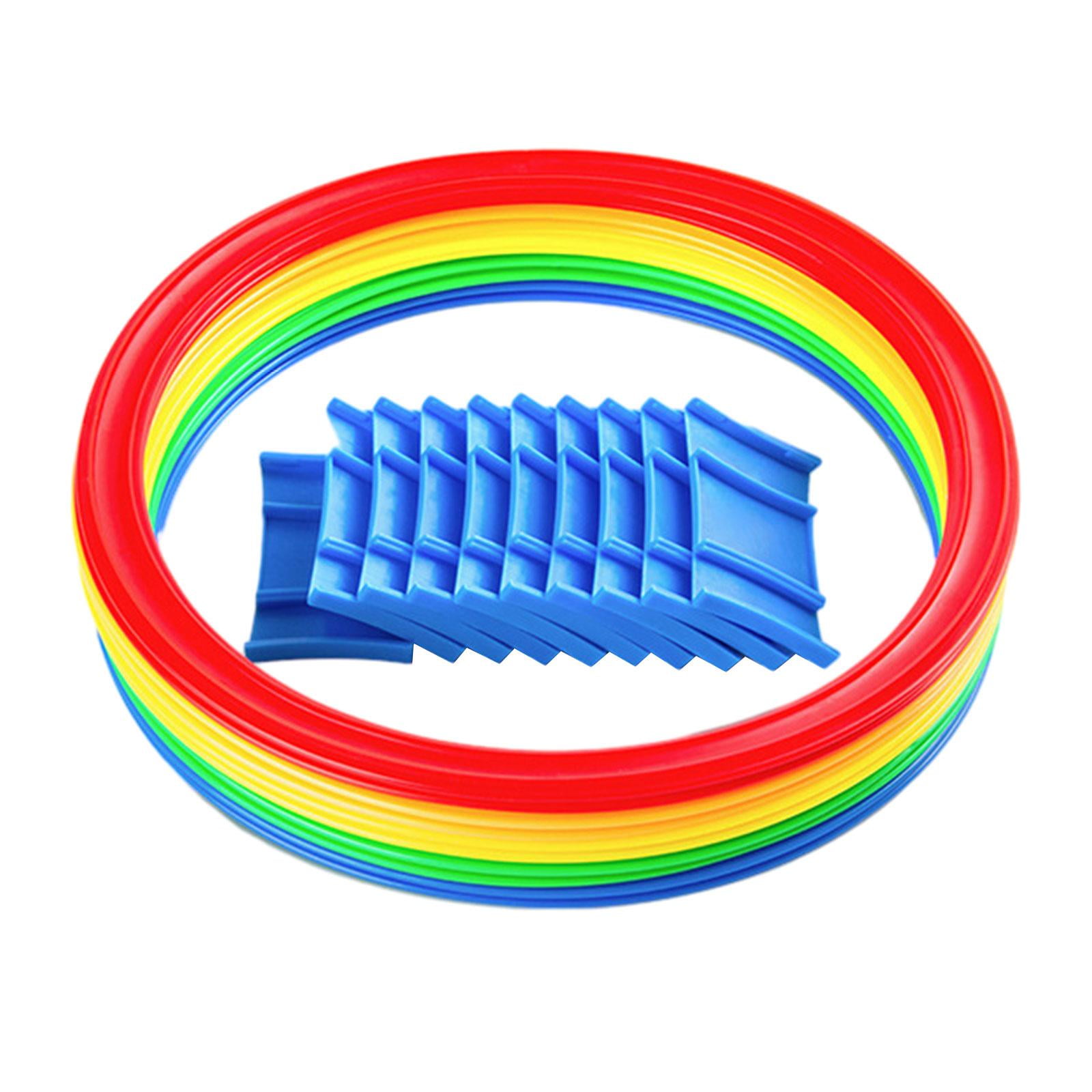 PETSOLA 10Pcs Hopscotch Rings Floor Rings for Jumping Hopscotch Circles ...