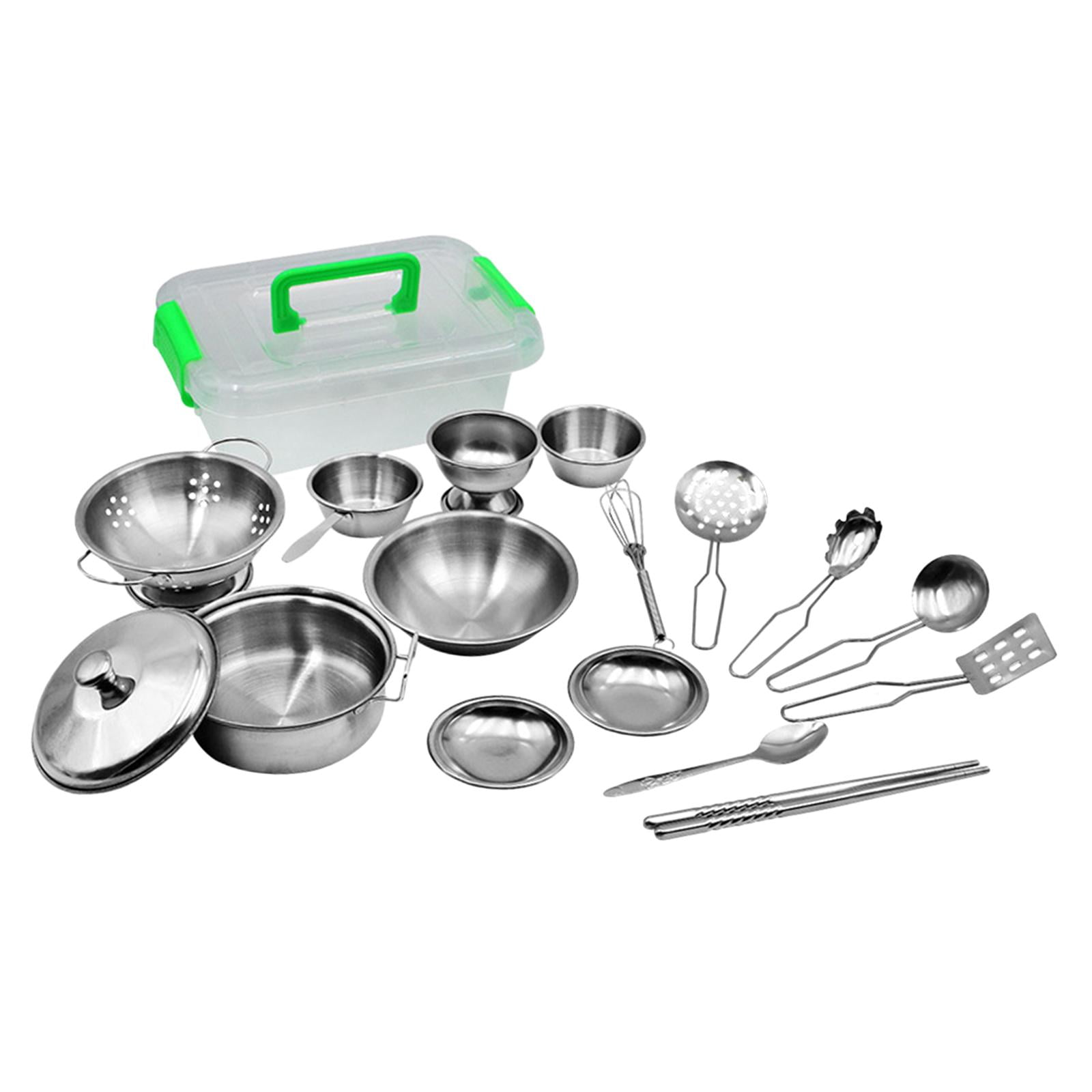 PETSOLA 17x Children Kitchen Cookware Toys Play Kitchen Accessories ...
