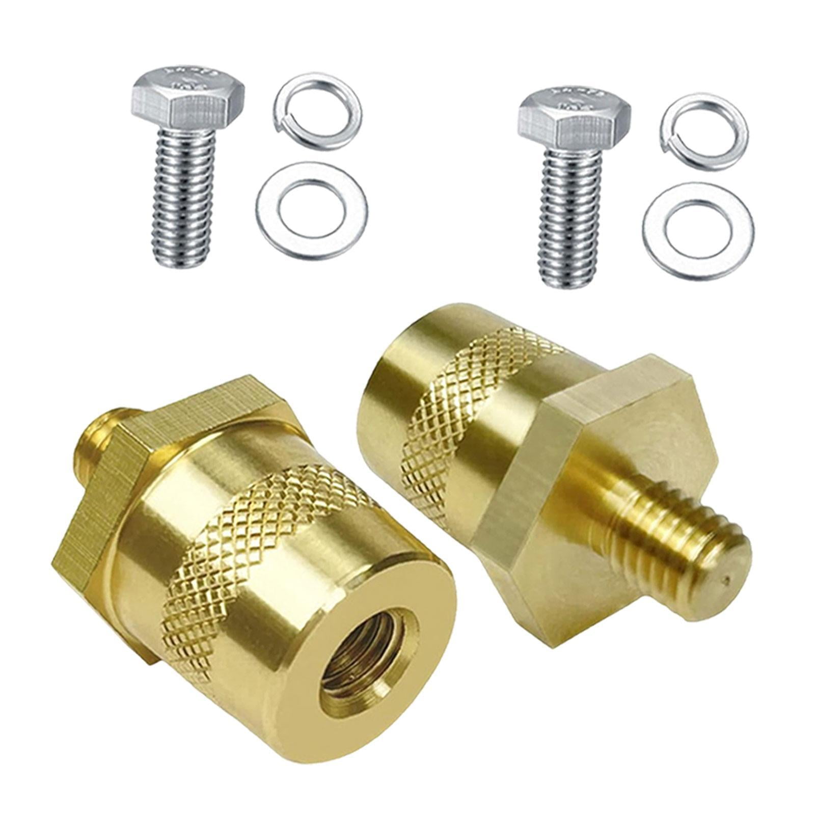 PETSOLA 2 Pieces Battery Terminal Battery Terminal Charging Posts Brass ...
