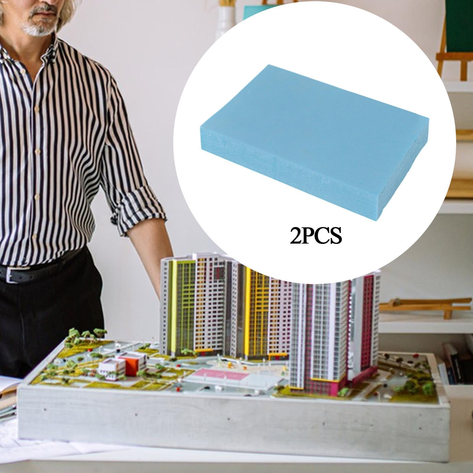 PETSOLA 2 Pieces Foam Sheets Model Diorama Base Rectang Crafts Handmade Foam Board Architecture ...