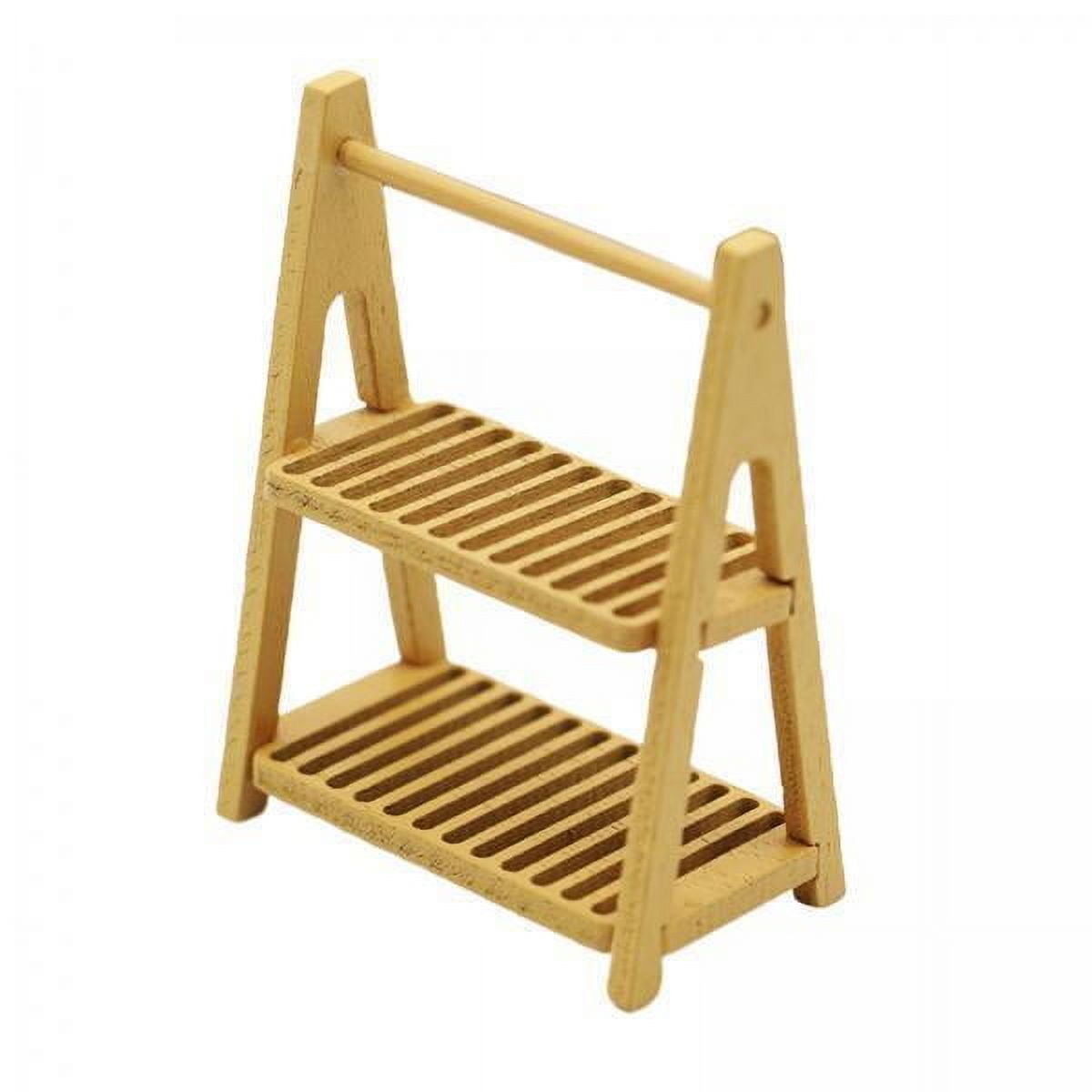 PETSOLA 2x 1/6 1/12 Miniature Storage Shelf Miniature Storage Rack ...