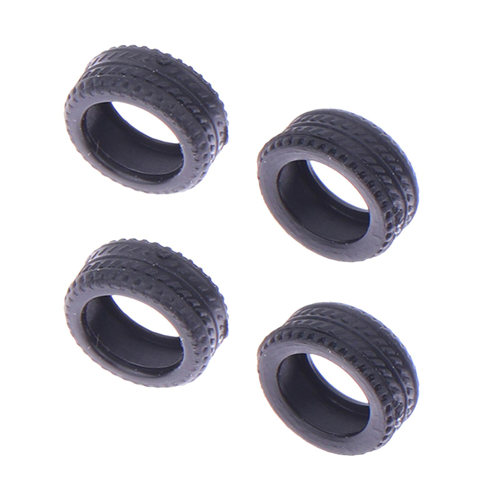 PETSOLA 4Pcs 1/64 Scale Rubber Tires Modified Parts RC Vehicle Tires ...