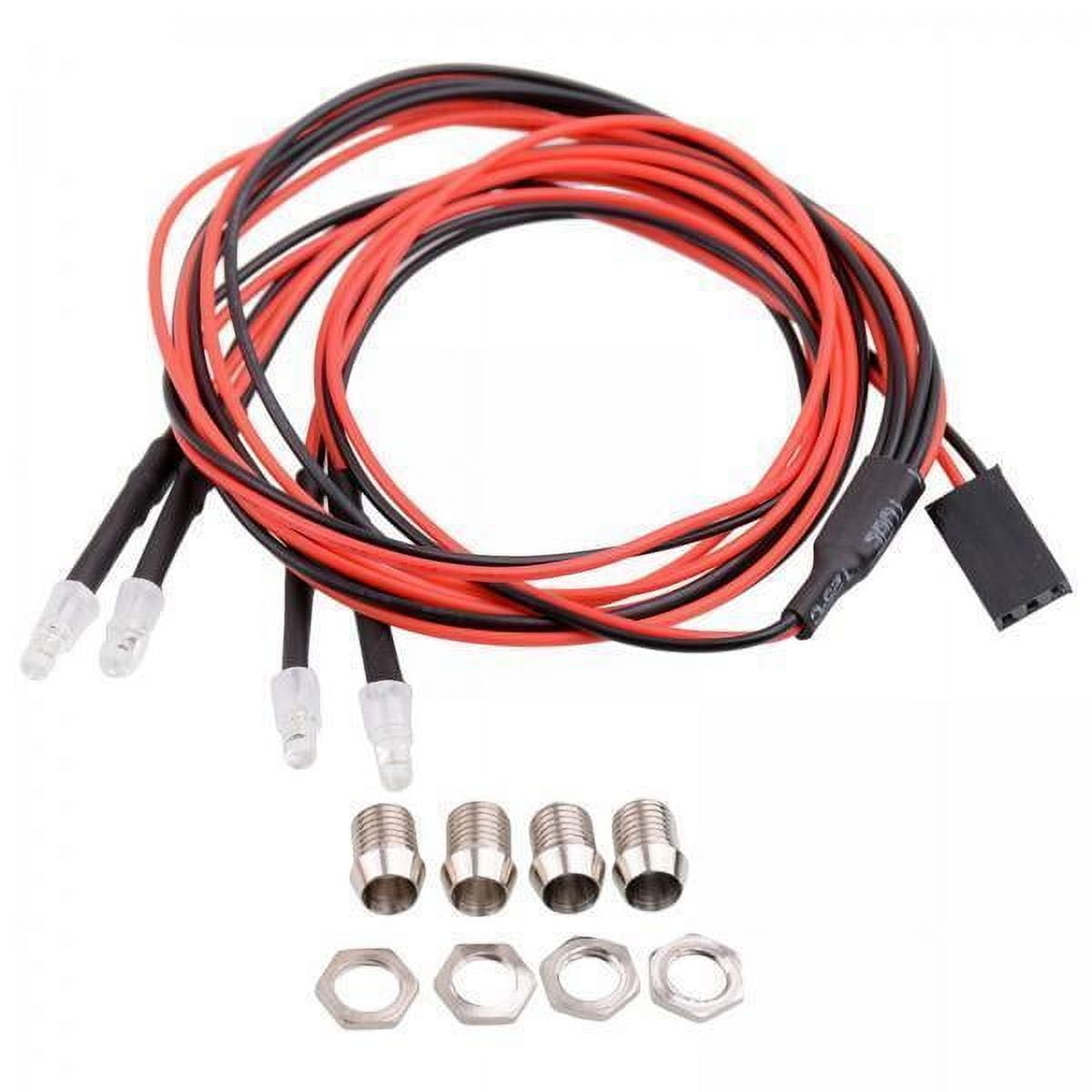 PETSOLA 4x1:24 Scale Bumper 4 LED Light Kit Set Spare for Axial SCX24 ...