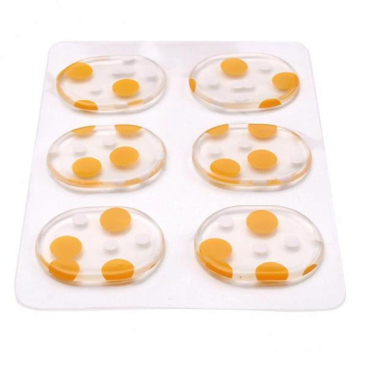 PETSOLA 4x6Pcs Drum Dampening Pads Drum Dampener Tone Control Yellow ...