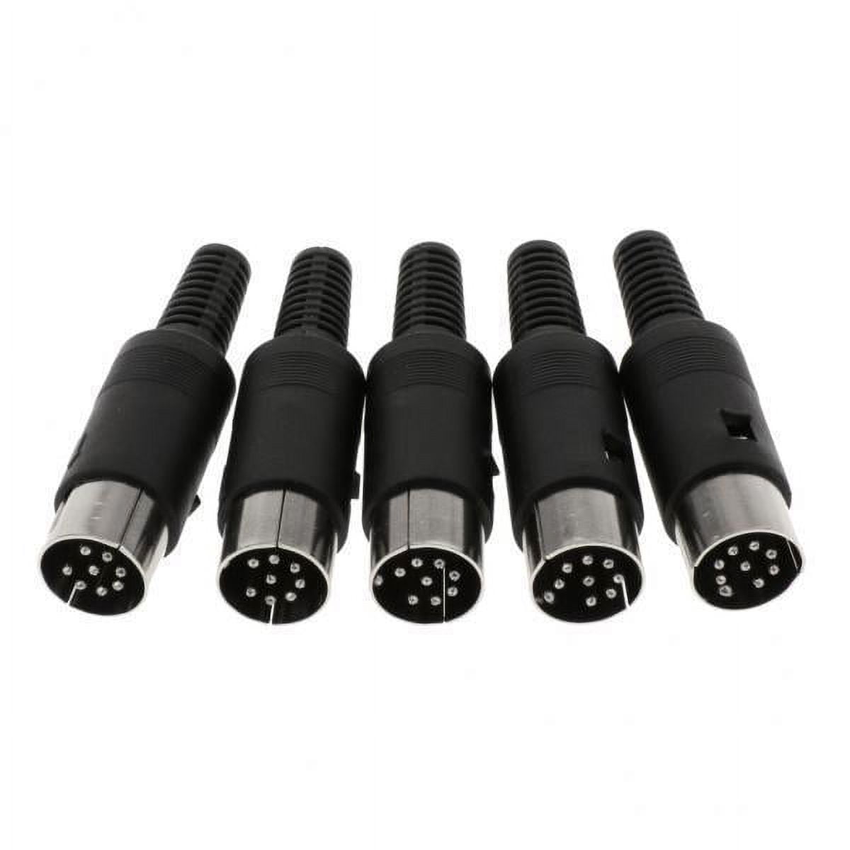 PETSOLA 6xDIN Mini Pin Male Plug Audio Jack Connector for Keyboard ...