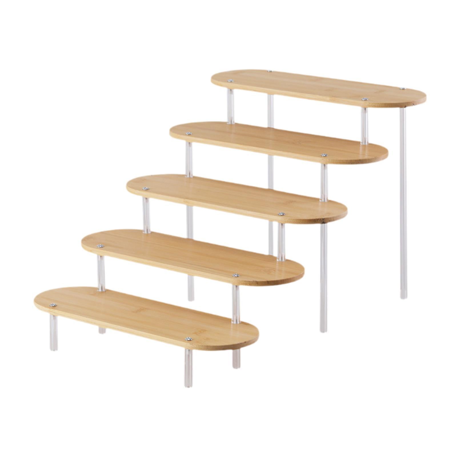 PETSOLA Acrylic Display Riser Collectible Model Display Ladder Perfume ...