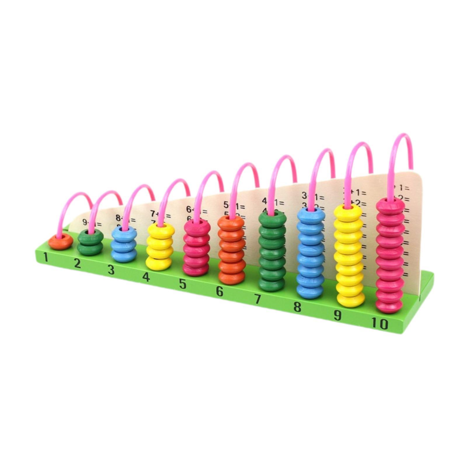 PETSOLA Add Subtract Abacus with Beads Educational Bead Counter ...