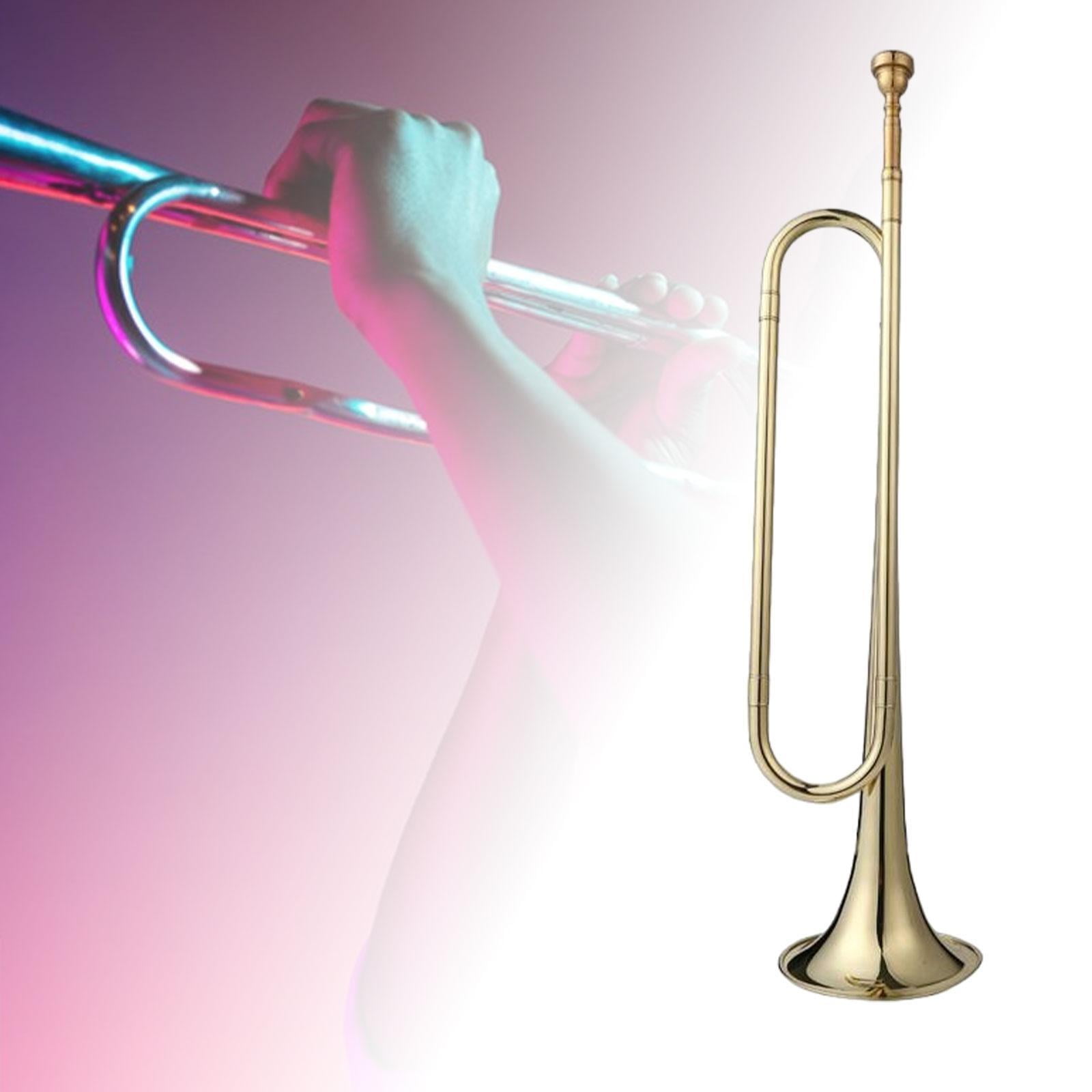 PETSOLA B Flat Bugle ing Trumpet Bugle Portable Musical Instrument ...