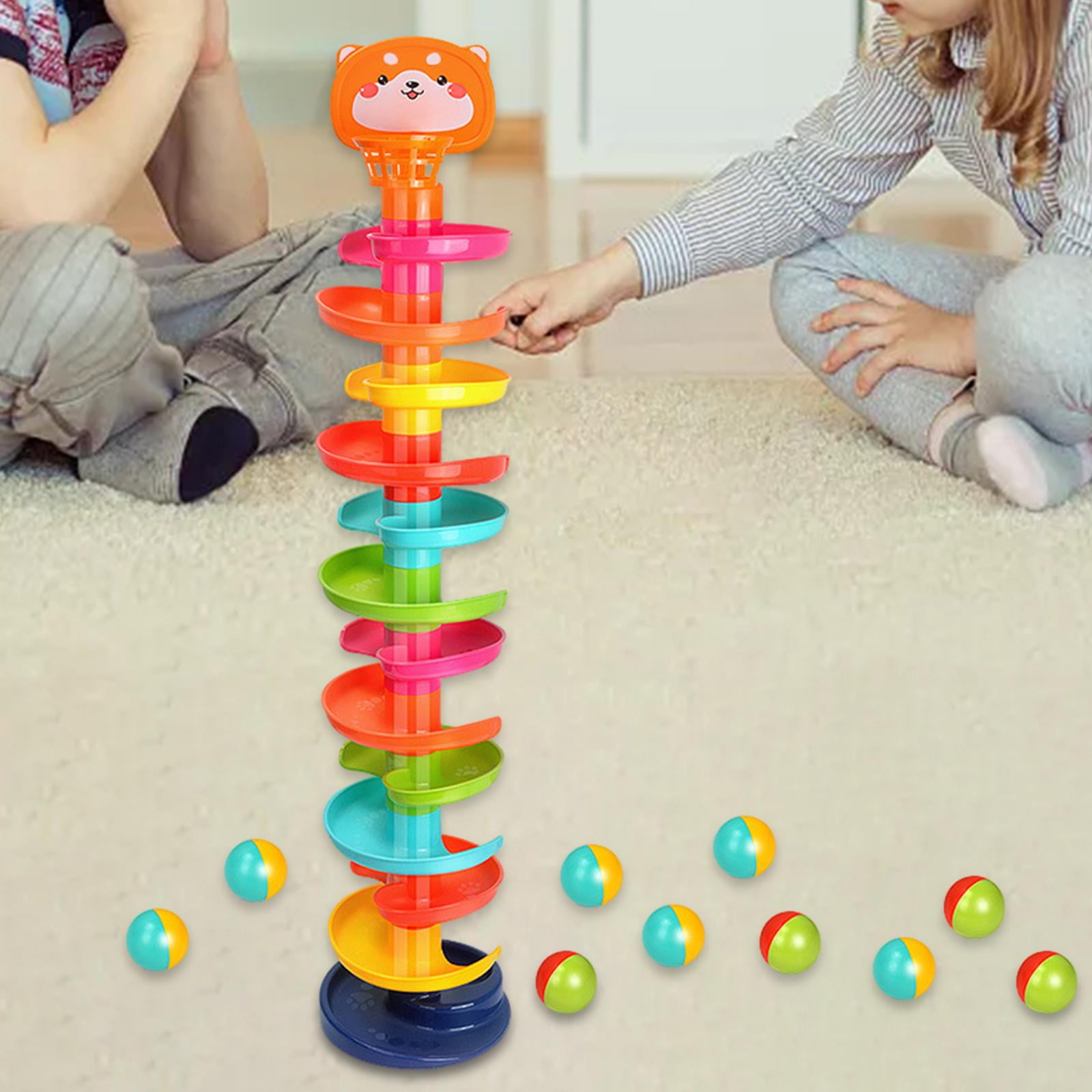 PETSOLA Ball Drop Toys Ball Run Ramp for Baby Motor Skills Development ...