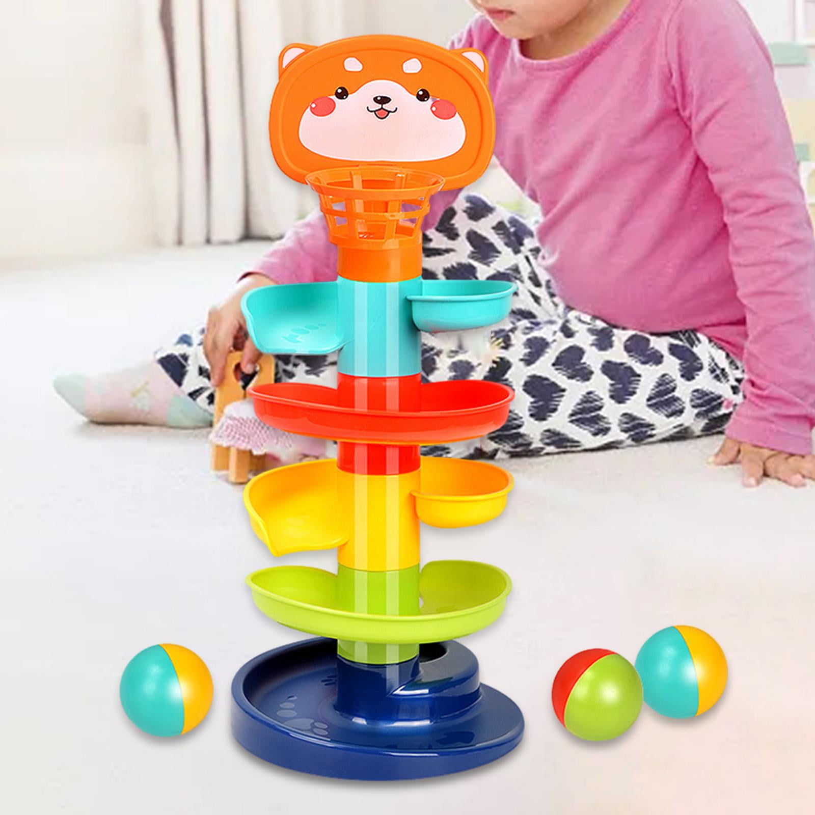 PETSOLA Ball Drop Toys Ball Run Ramp for Baby Motor Skills Development ...