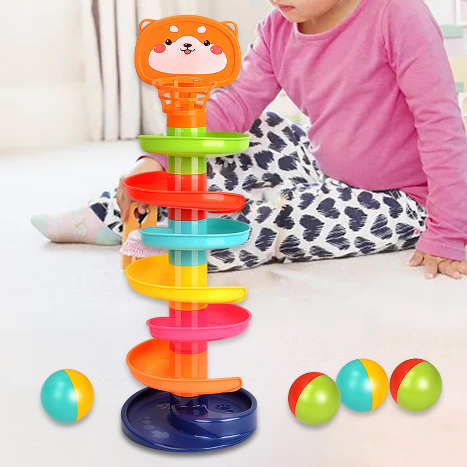 PETSOLA Ball Drop Toys Ball Run Ramp for Baby Motor Skills Development ...