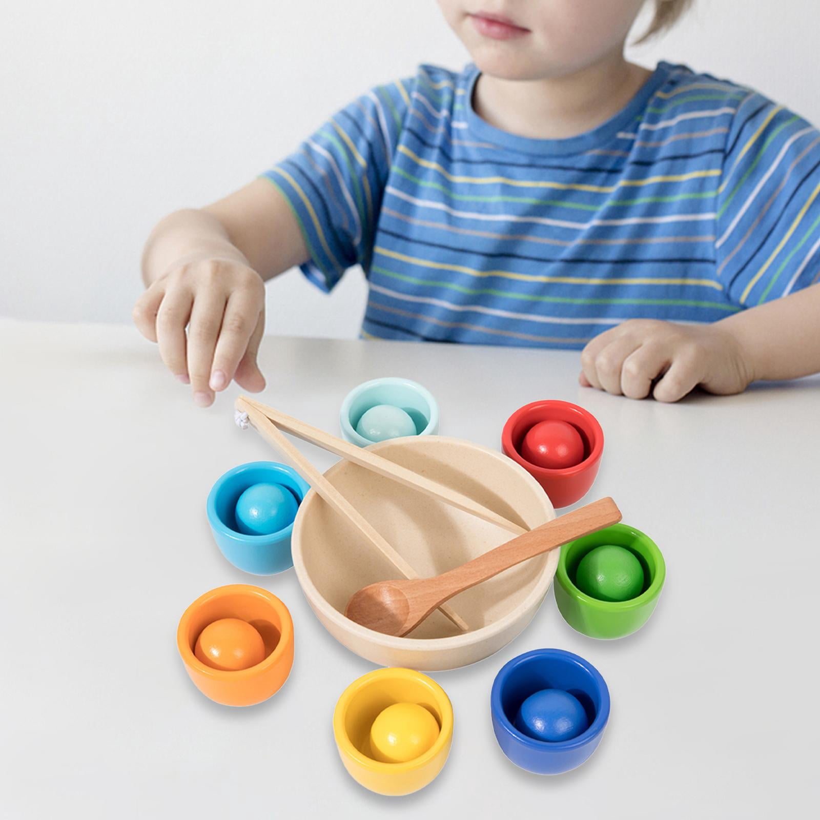 PETSOLA Balls in Cups Color Classification Montessori Toys, Nice Gift ...