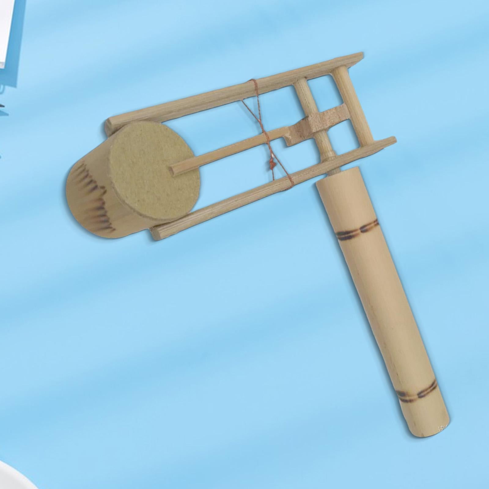 PETSOLA Bamboo Hand Rattle,Early Instrument,Educational ,Percussion ...