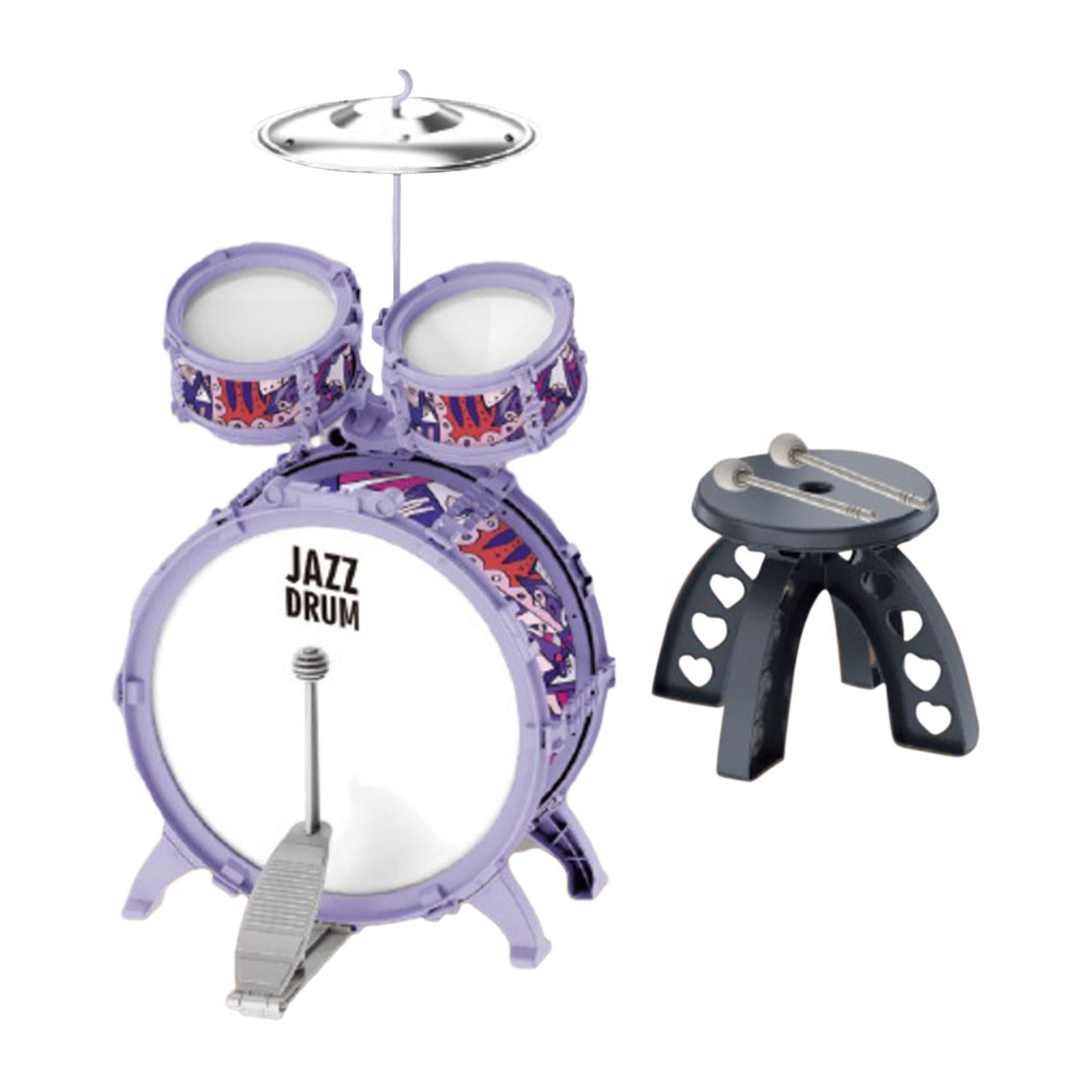 PETSOLA Bass Drum Kits Kids Jazz Drum Set Rhythm Beat Toy Musical ...