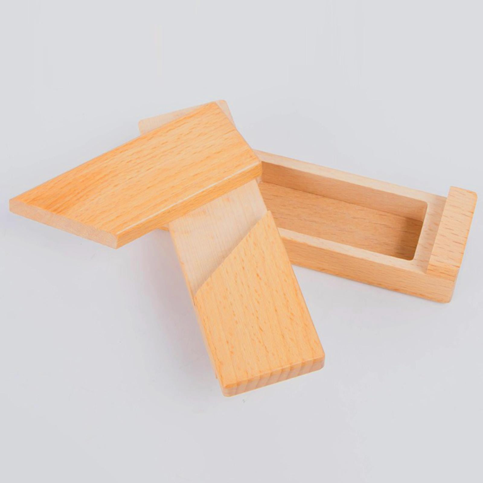 PETSOLA Brain Teasers Wooden Puzzle Box Easy Assembling Traditional ...