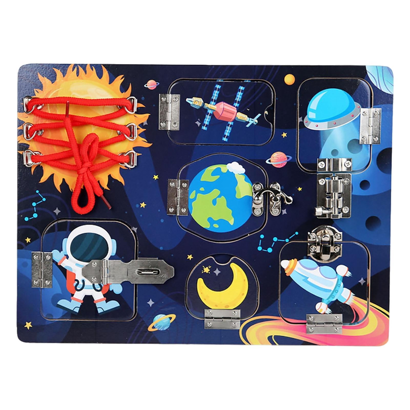 PETSOLA Busy Board Activity Board Cognitive Growth Basic Life Skills ...