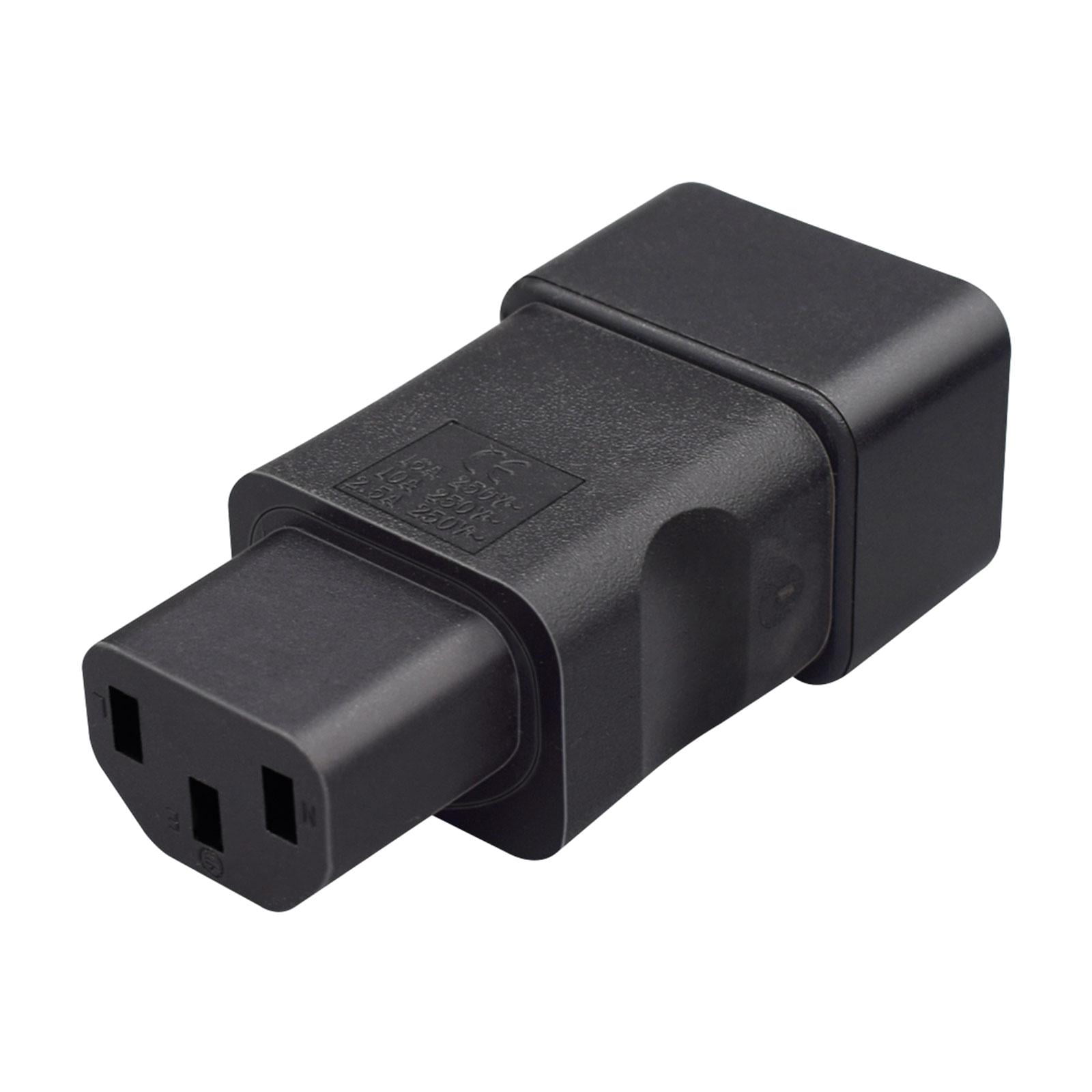 PETSOLA C20 to C13 Power Conversion Plug 16A C20 to 10A C13 Low ...