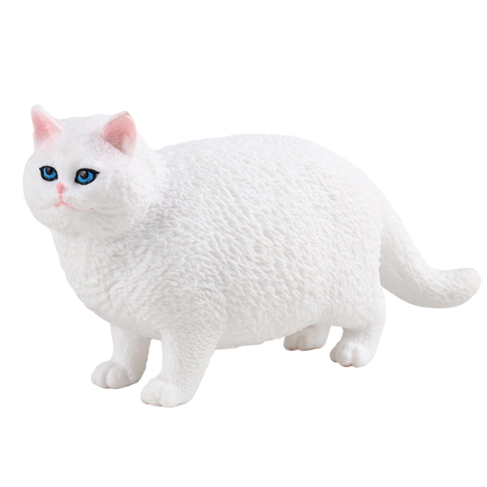 PETSOLA Cat Figures Toy Set Kitty Figures Toy Desk Ornament Simualtion ...