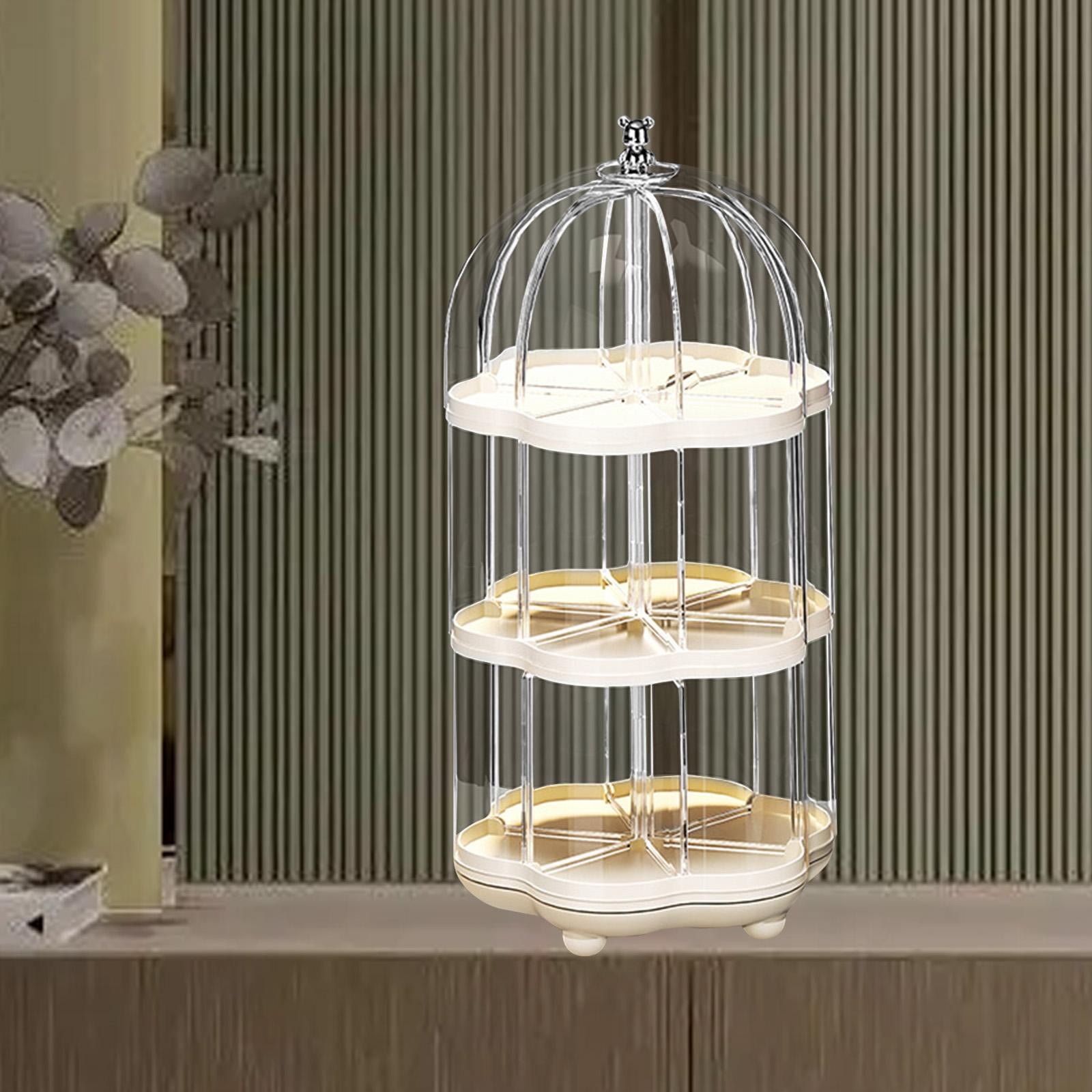 PETSOLA Clear Figures Display Case Transparent Rotatable Dustproof ...