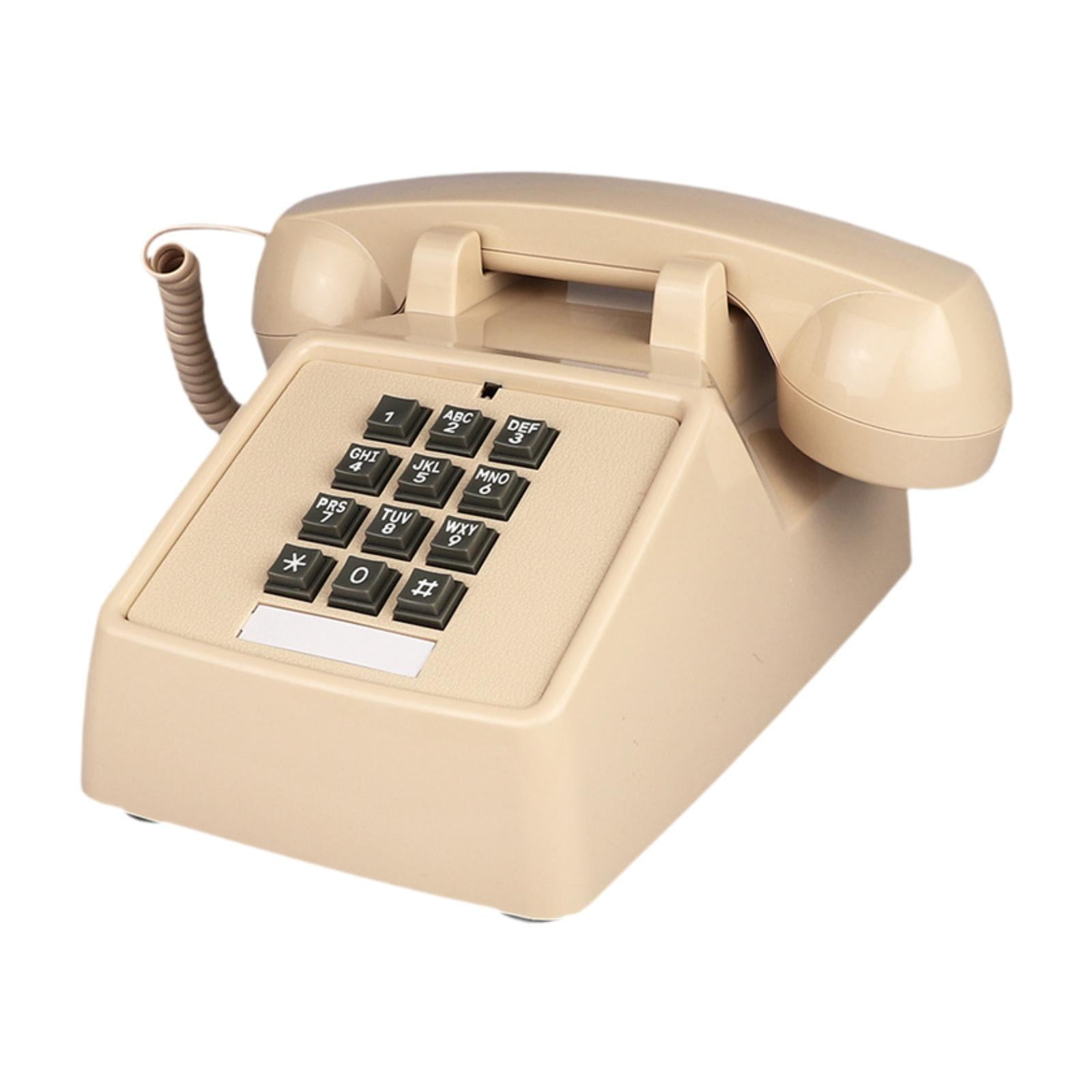 PETSOLA Corded Telephone Corded Retro Design Phone Double Decor ...