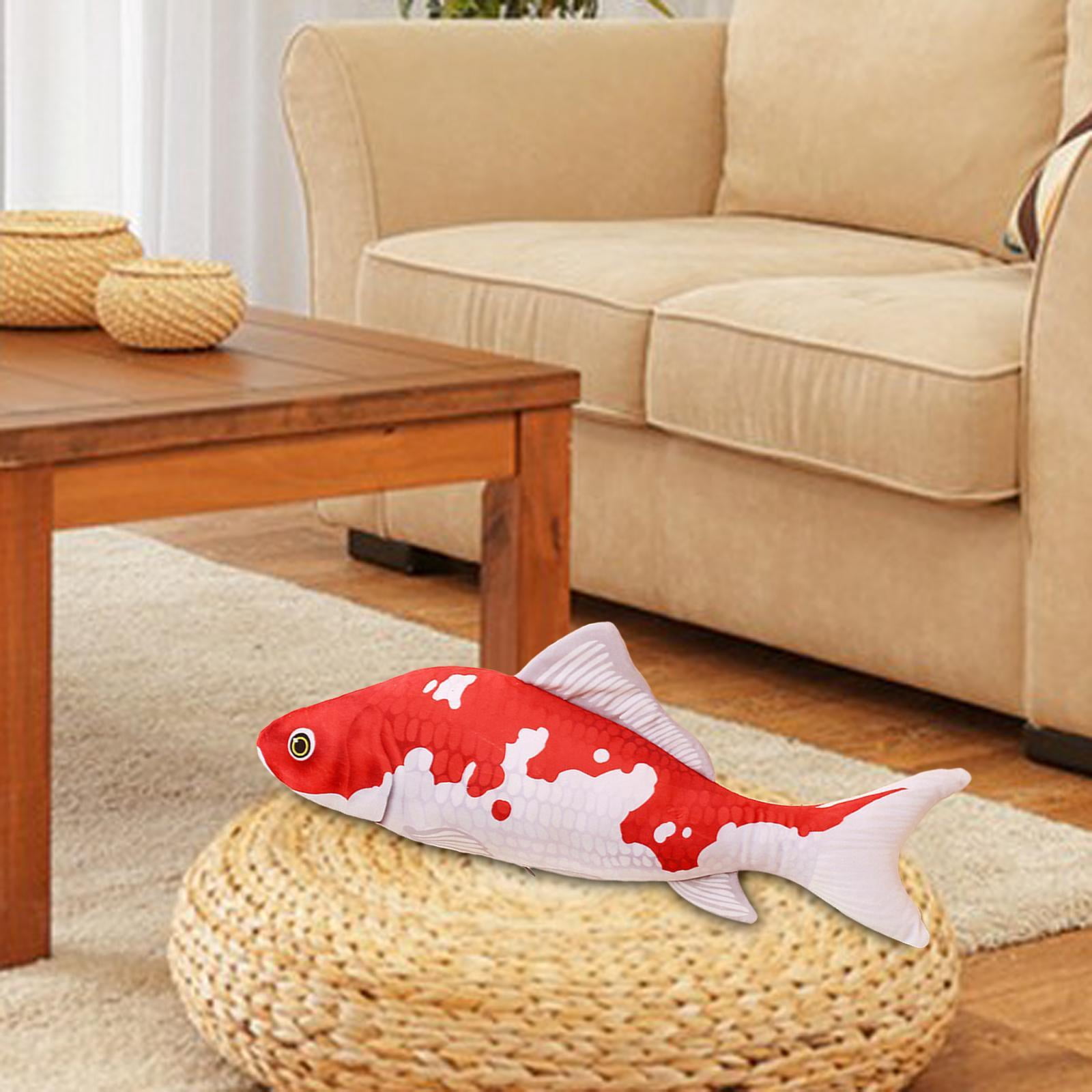 PETSOLA Cute Fishes Plush Toys Cat Playing Plush Toys Soft Stuffed ...