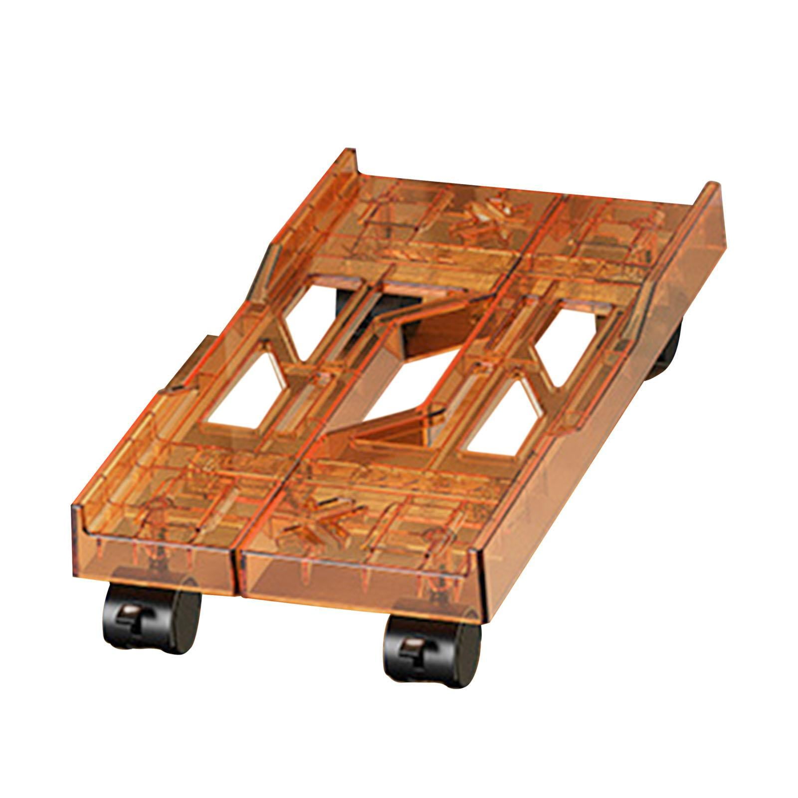 PETSOLA Desktop CPU Rolling Stand Computer Cart Hollow Design Practical ...