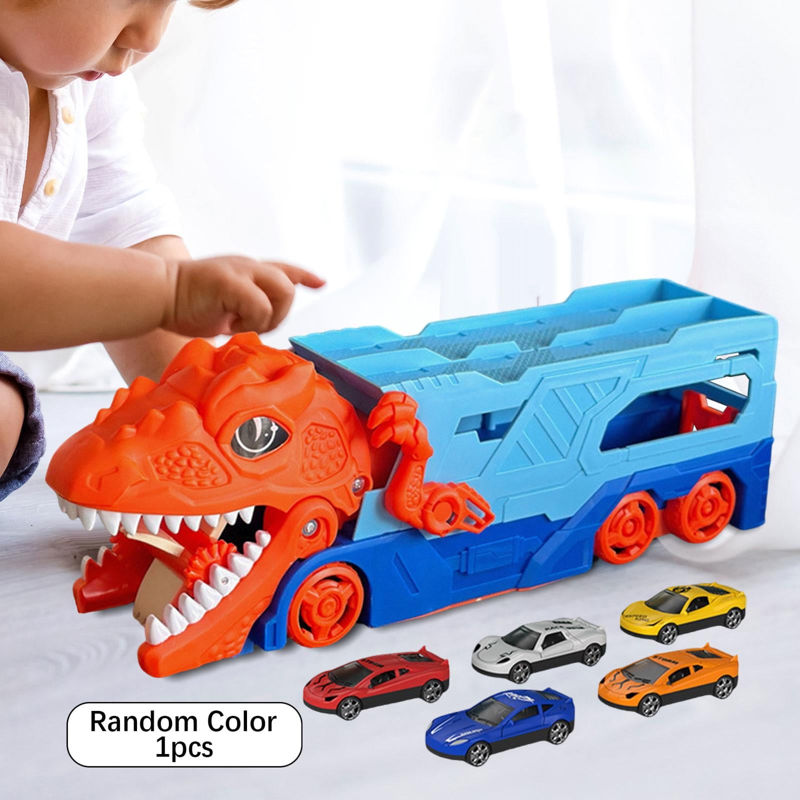 PETSOLA Dinosaur Transport Truck Carrier Children Dinosaur Eating Car ...