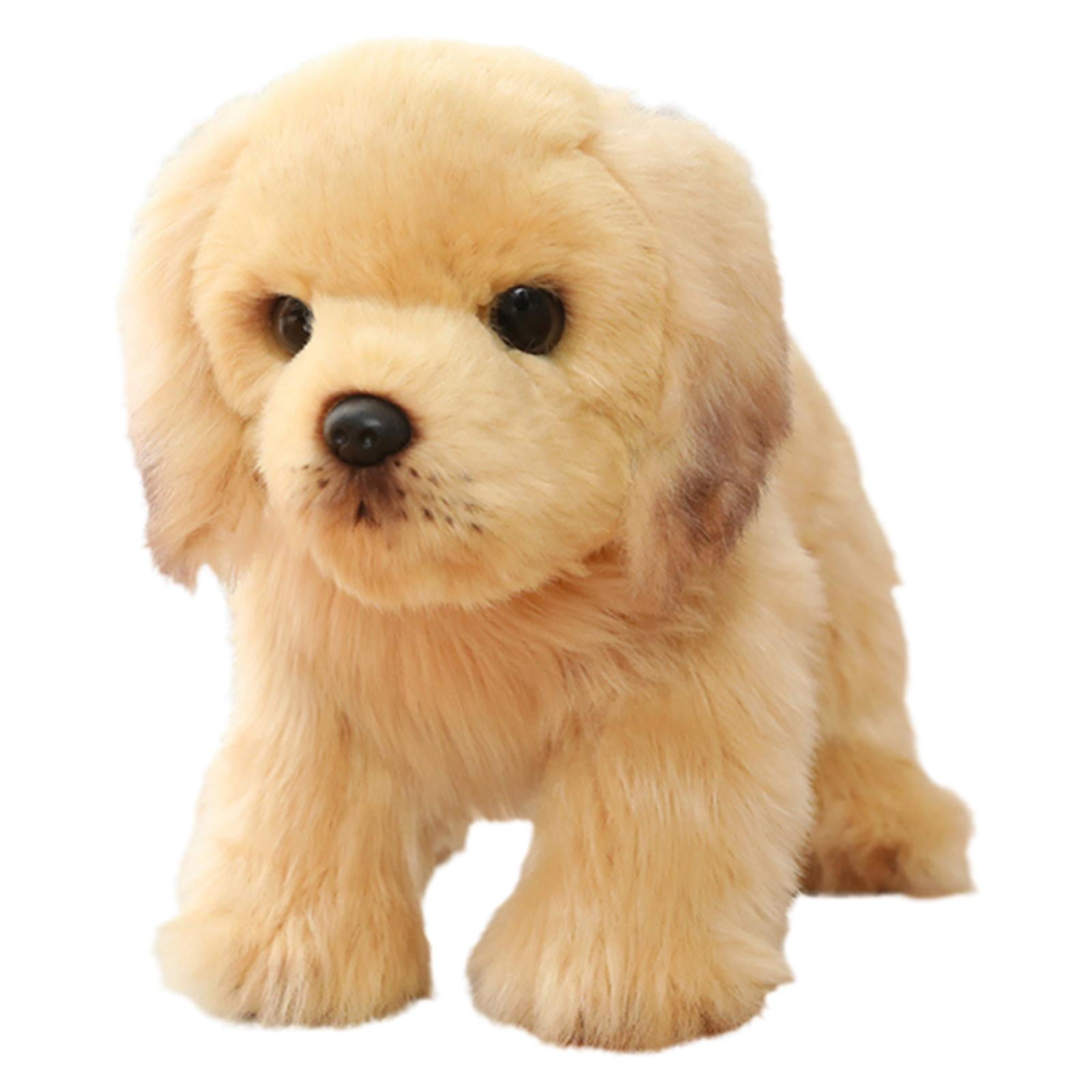 PETSOLA Dog Stuffed Animal Doll Dog Soft Toy Huggable Realistic ...