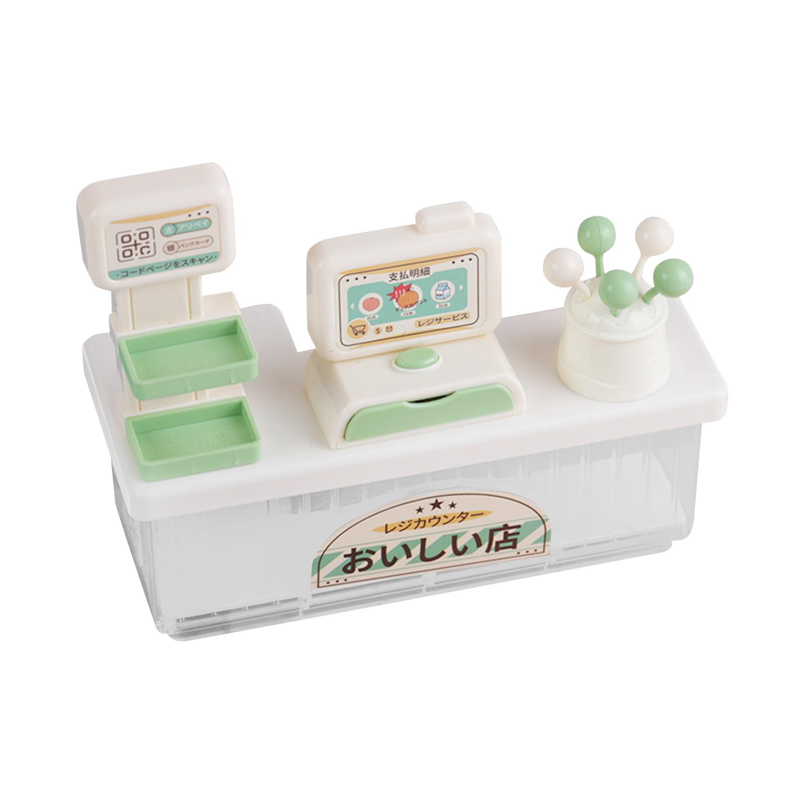 PETSOLA Dollhouse Cash Register Toy Simulation Cashier Model, Fun ...