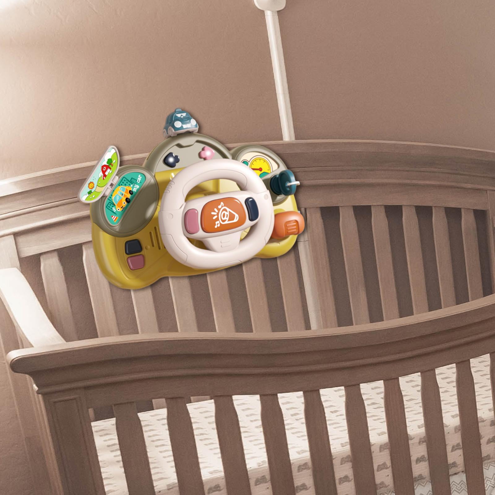 PETSOLA Electric Steering Wheel Toy My First Driving Mini Pressing ...