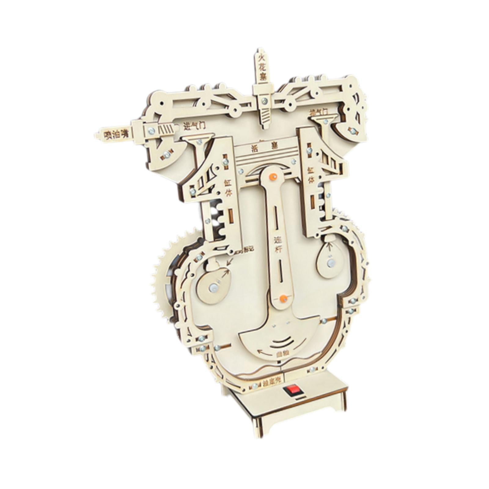 PETSOLA Engine Model Science Invention Toy Wooden Working Principle ...