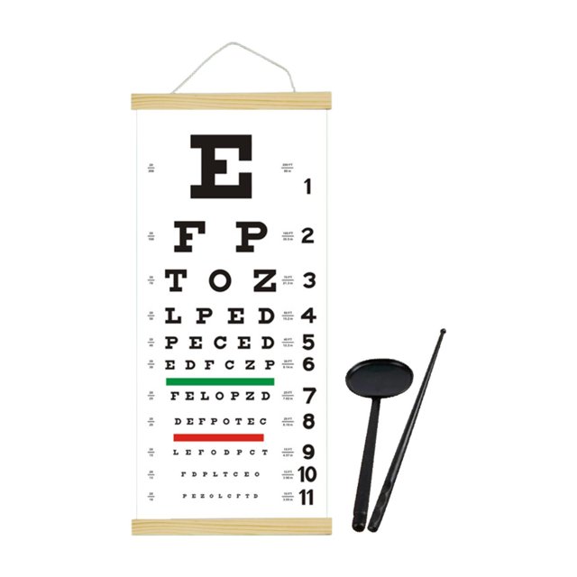 PETSOLA Eye Chart Eye Testing Chart Decorative Gift Visual Acuity ...