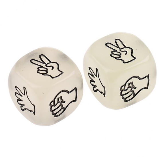 PETSOLA Finger Guessing Game Set with Funny Dice - Fun , White, 4 Pcs ...