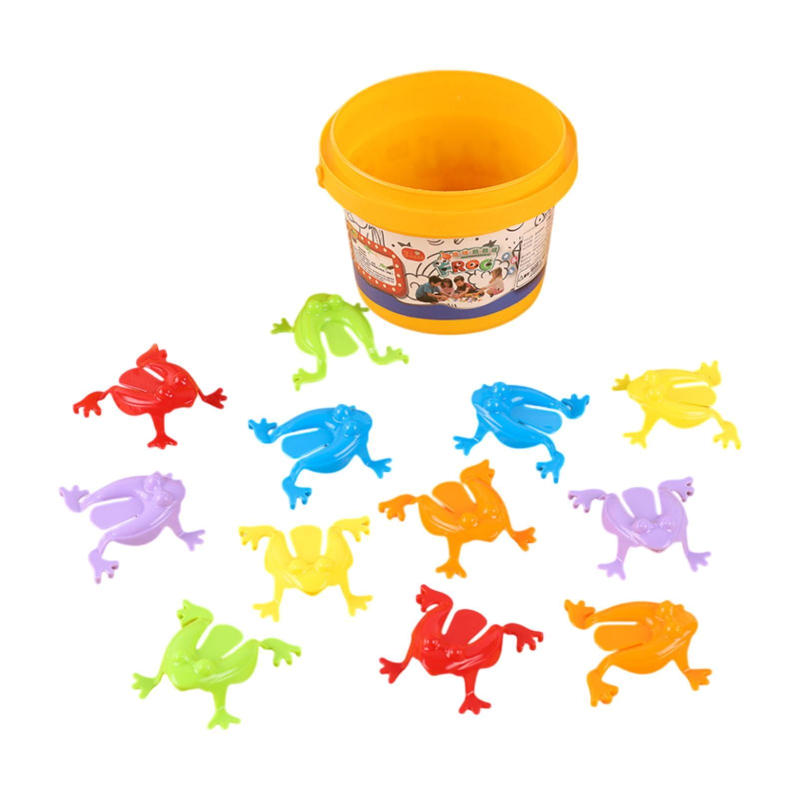 PETSOLA Funny Bouncing Frog Toys, Jumping Toy Frogs Party Favors, Joyful Assorted Colors Jumping ...