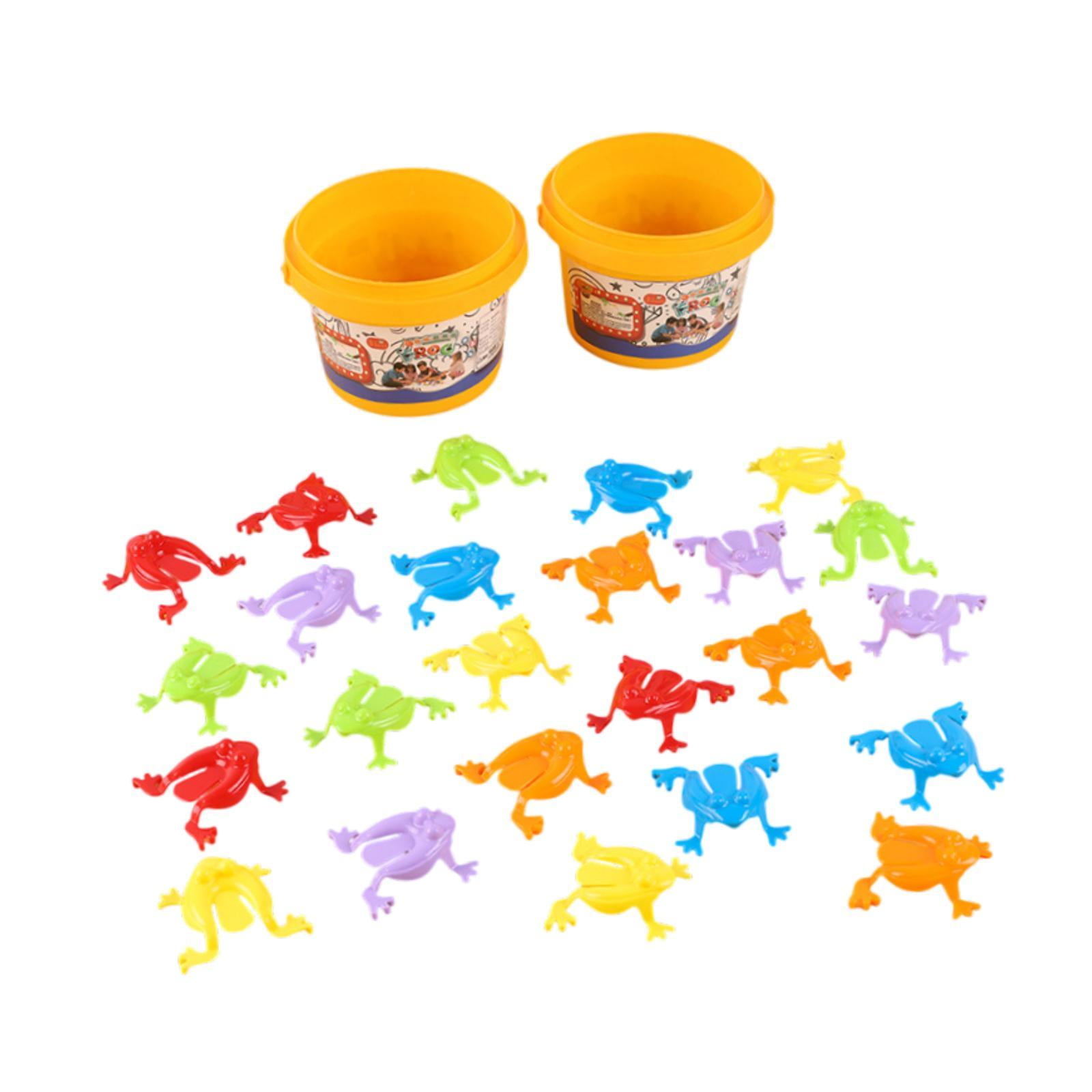 PETSOLA Funny Bouncing Frog Toys, Jumping Toy Frogs Party Favors, Joyful Assorted Colors Jumping ...