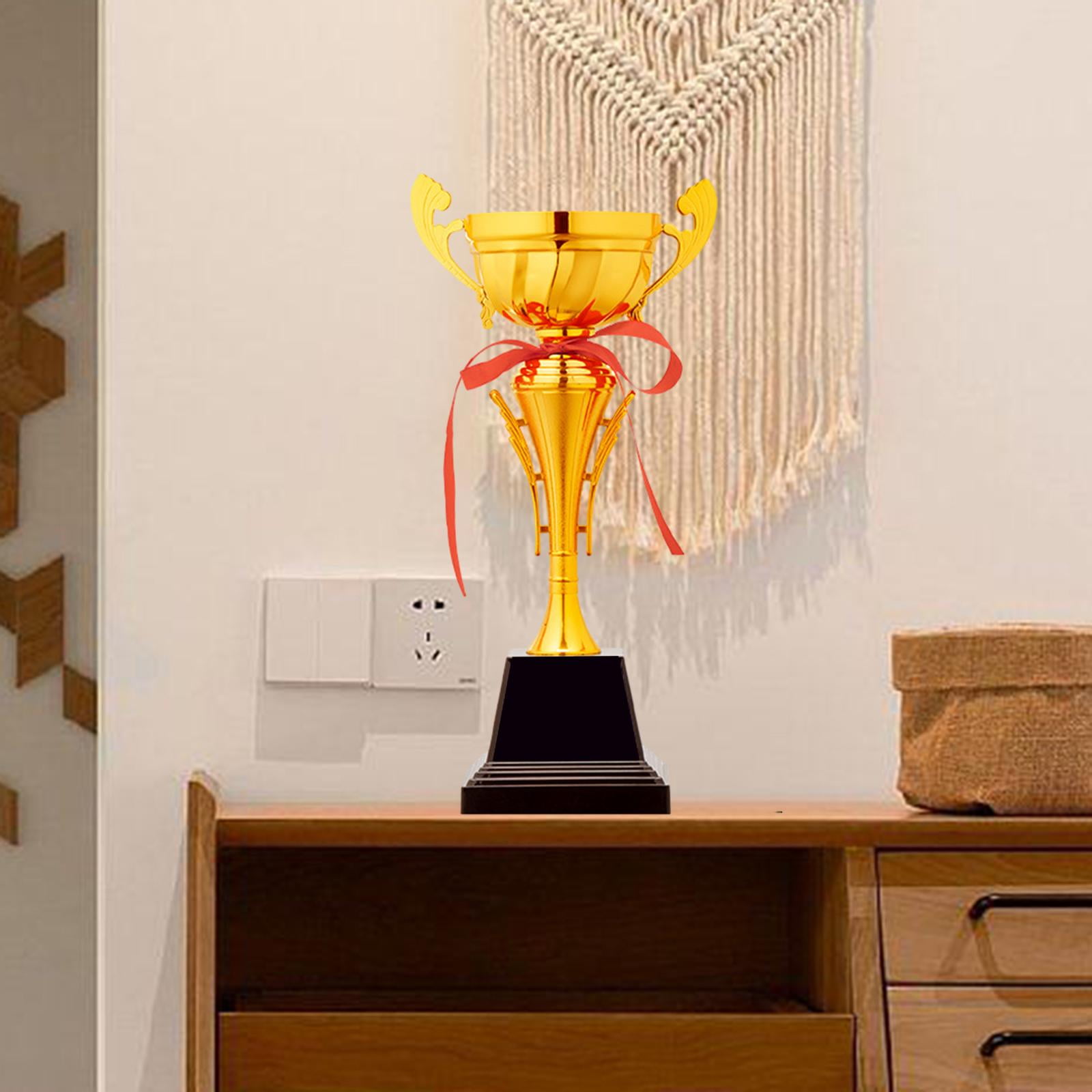 PETSOLA Gold Trophy First Place Reward Prize, Metal Football ...