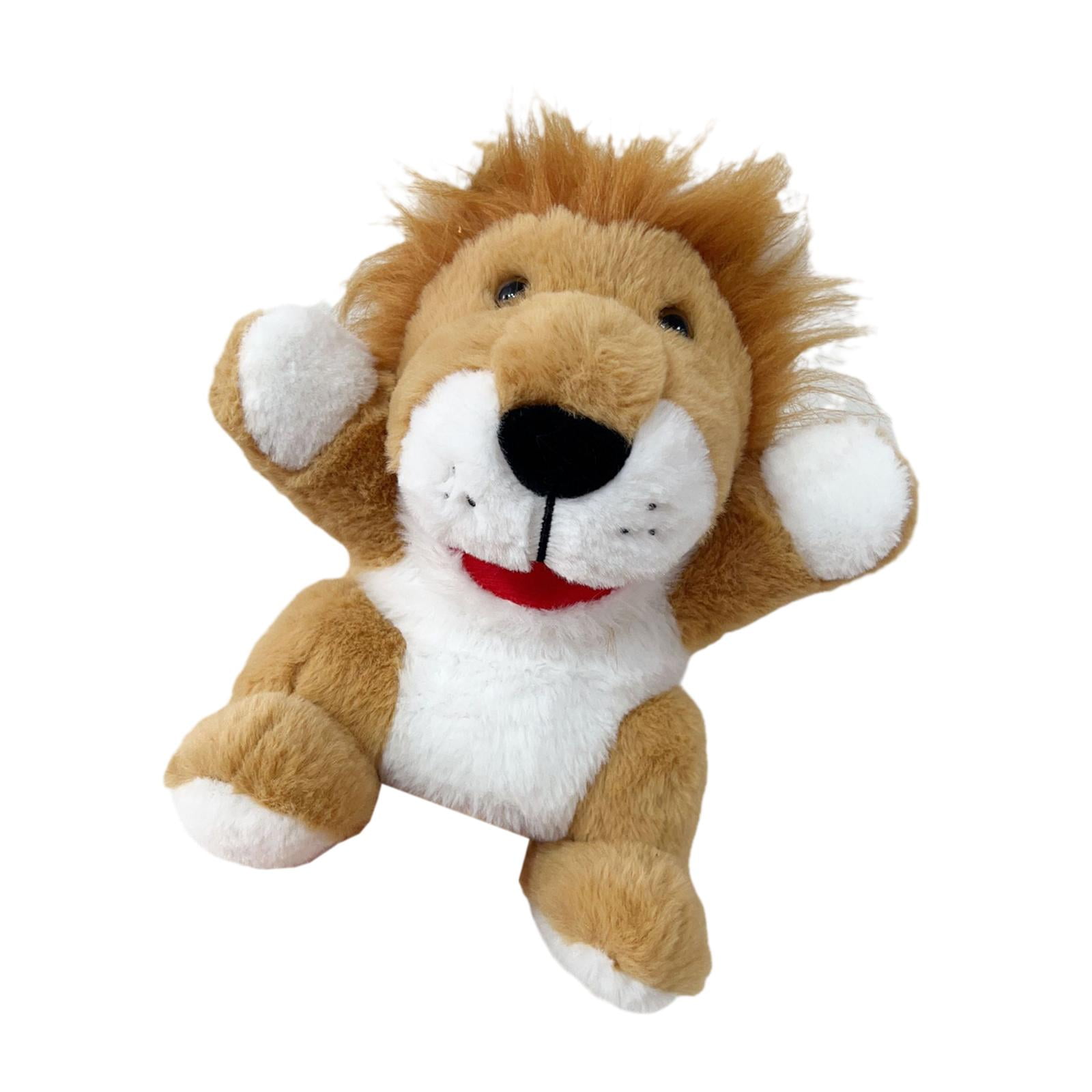 PETSOLA Head Gloves Kids Hand Puppet Soft Movable Open Mouth Jokes Role ...