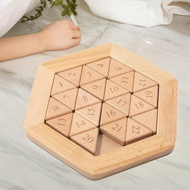 PETSOLA Hexagonal Number Sliding Puzzle Intelligence Teaser for Kids ...