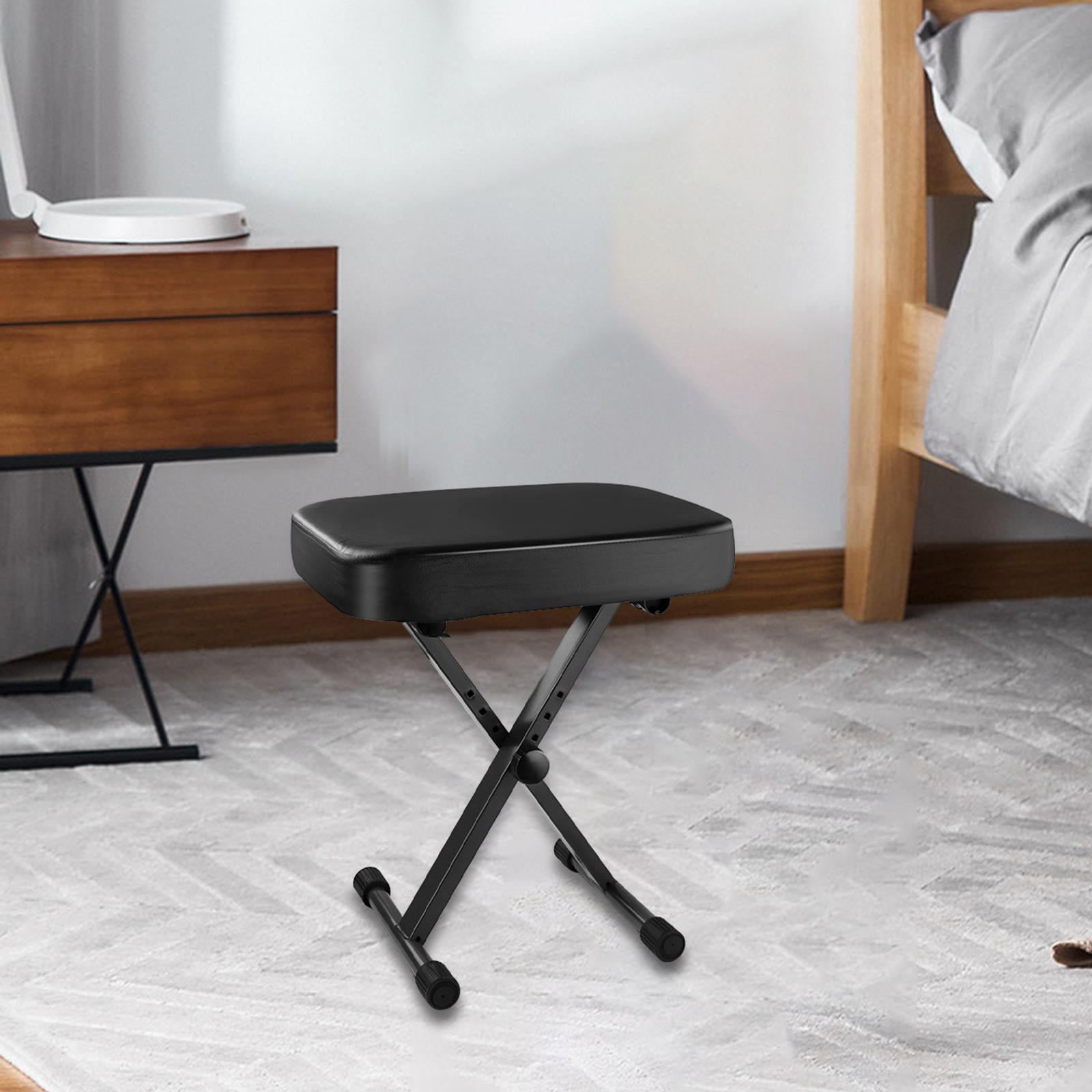 PETSOLA Keyboard Bench Padded Keyboard Seat Heavy Duty PU Leather Non ...