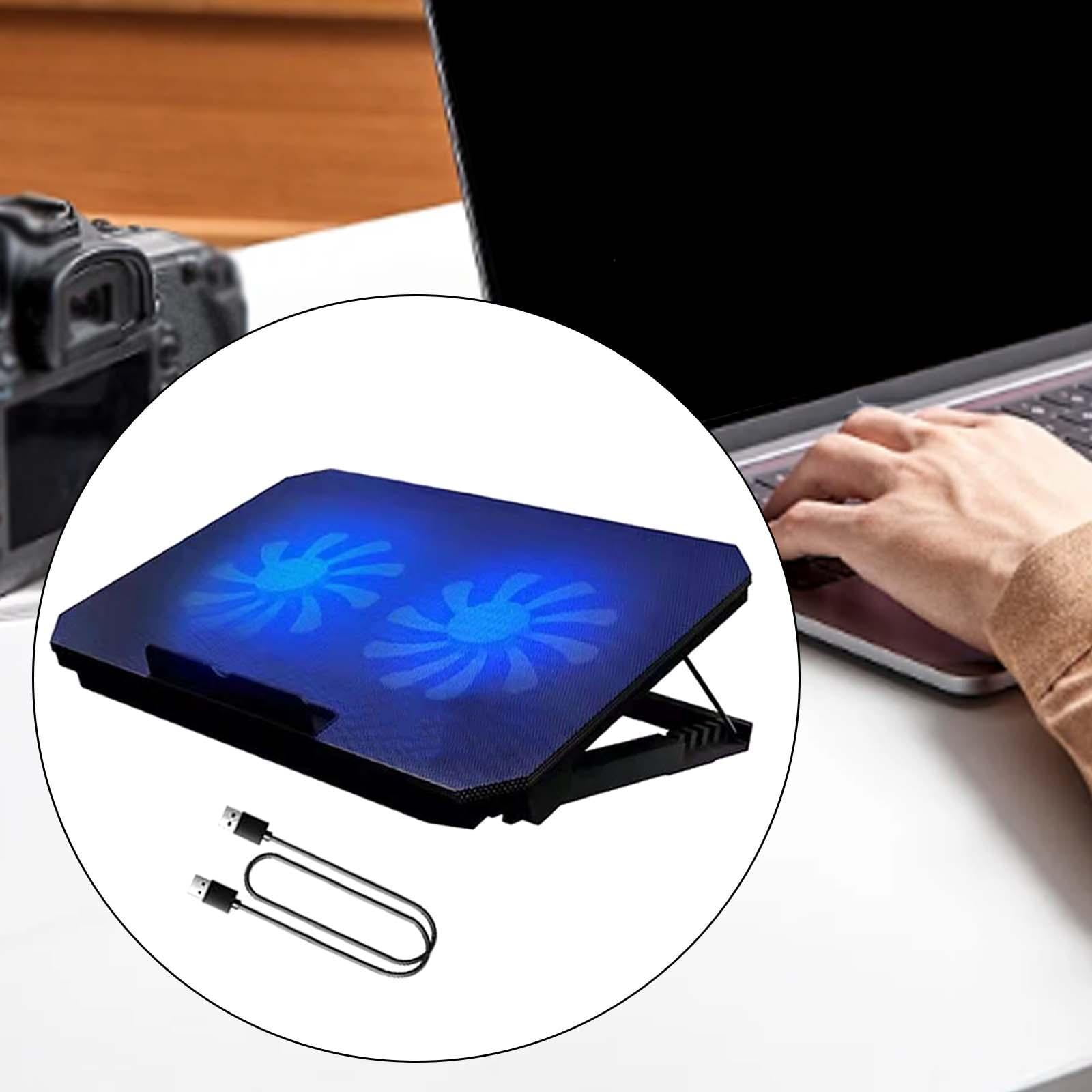 PETSOLA Laptop Fan Cooling Stand 2 USB Ports Accessory Portable ...